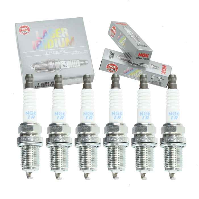 6 pc NGK Laser Iridium Spark Plugs compatible with Porsche 911 3.6L H6 2001-2005 - Walmart.com