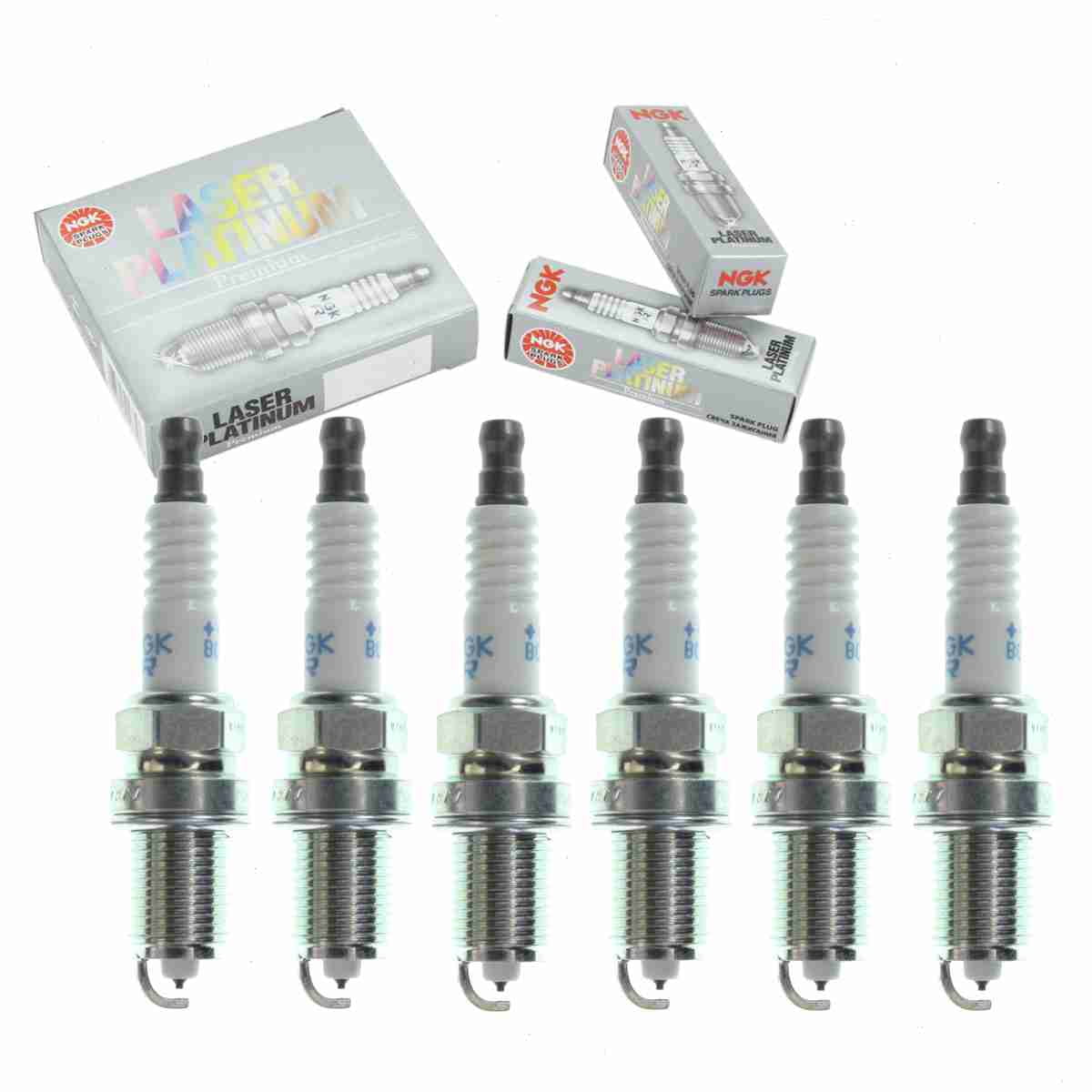 6 pc NGK Laser Platinum Spark Plugs compatible with Toyota Supra 3.0L L6 1986-1992 - Walmart.com