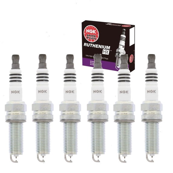 6 pc NGK Ruthenium HX Spark Plugs compatible with Genesis G80 3.8L V6 ...
