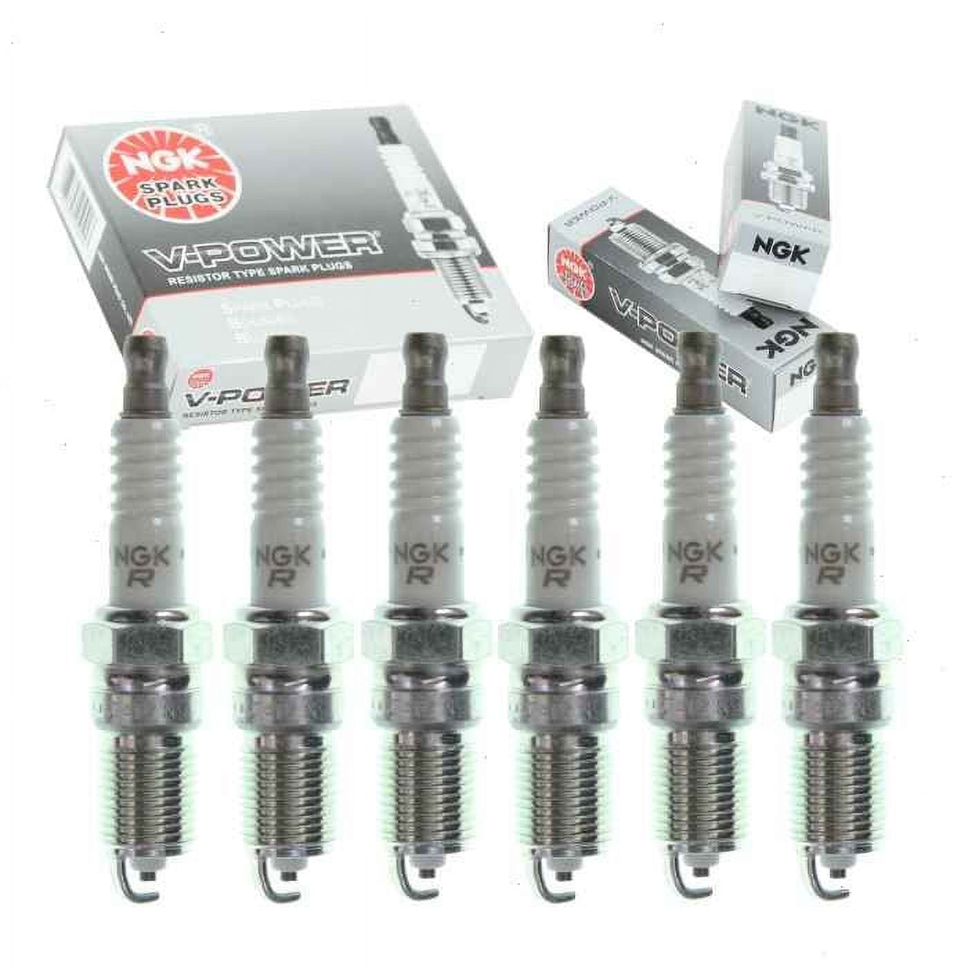 6 pc NGK V-Power Spark Plugs compatible with Chevrolet Malibu 3.1L 3.5L V6 1997-2006 - Walmart.com