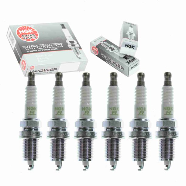 6 pc NGK V-Power Spark Plugs compatible with Dodge Ram 1500 3.9L V6 ...