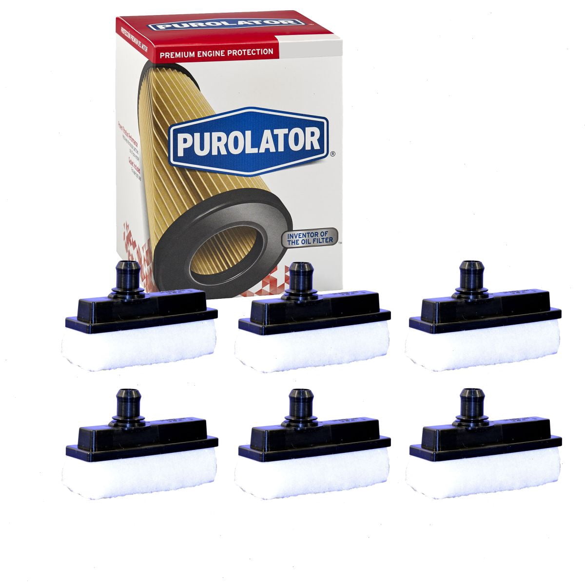 6 pc Purolator B44843 Engine Crankcase Breather Elements for 46977 ...