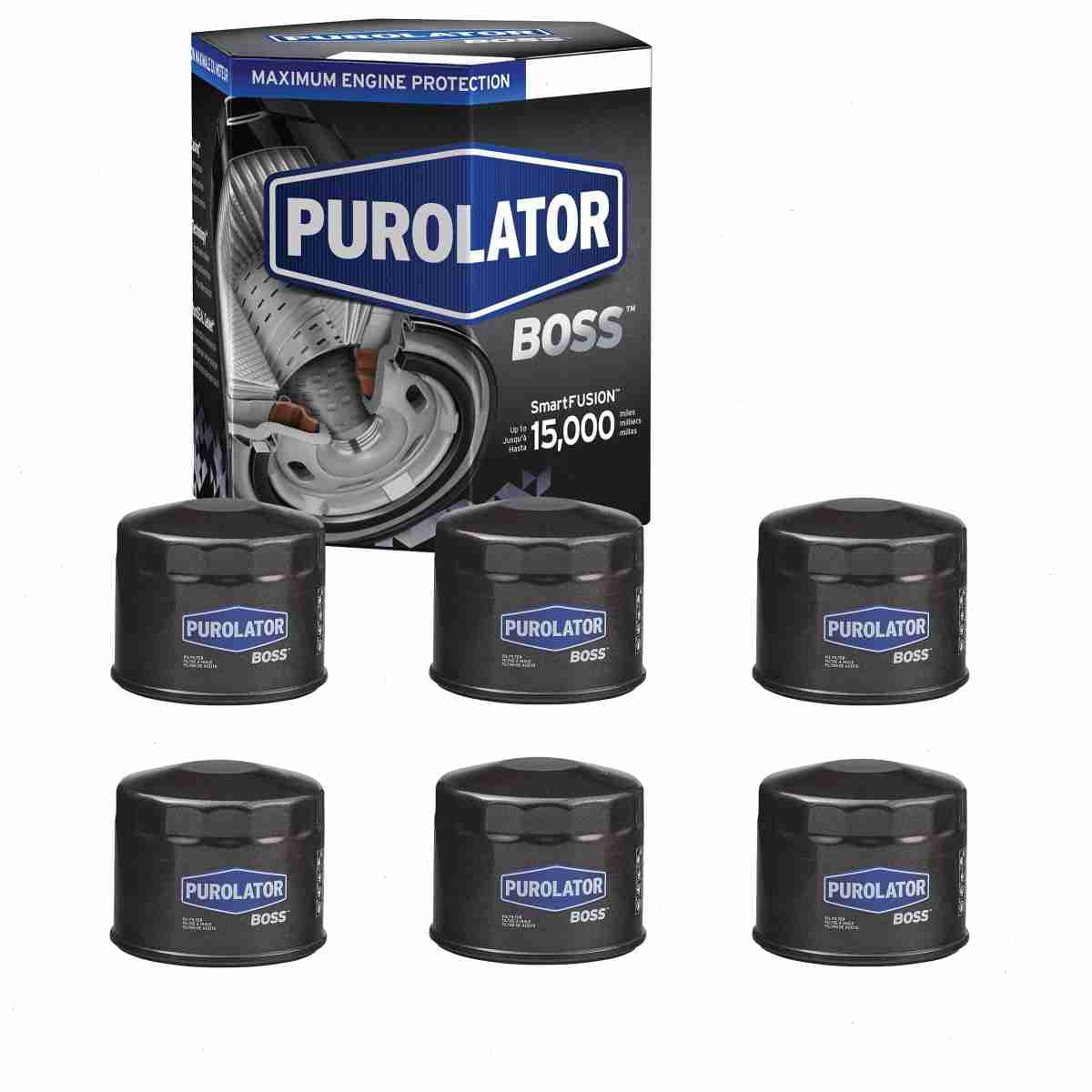 6 pc Purolator BOSS PBL15313 Engine Oil Filters for Oil Change ...