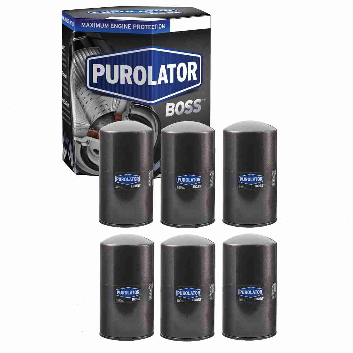 6 pc Purolator BOSS PBL44872 Engine Oil Filters for Oil Change ...