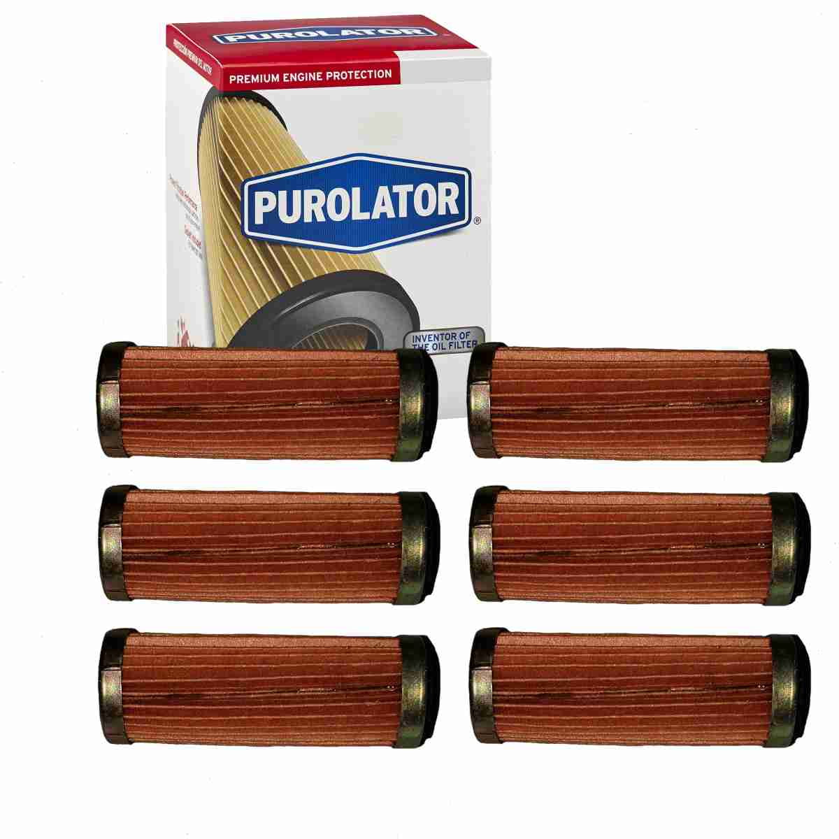 6 pc Purolator F10158 Fuel Filters for 17067151 222-4656 25162118 3052 ...