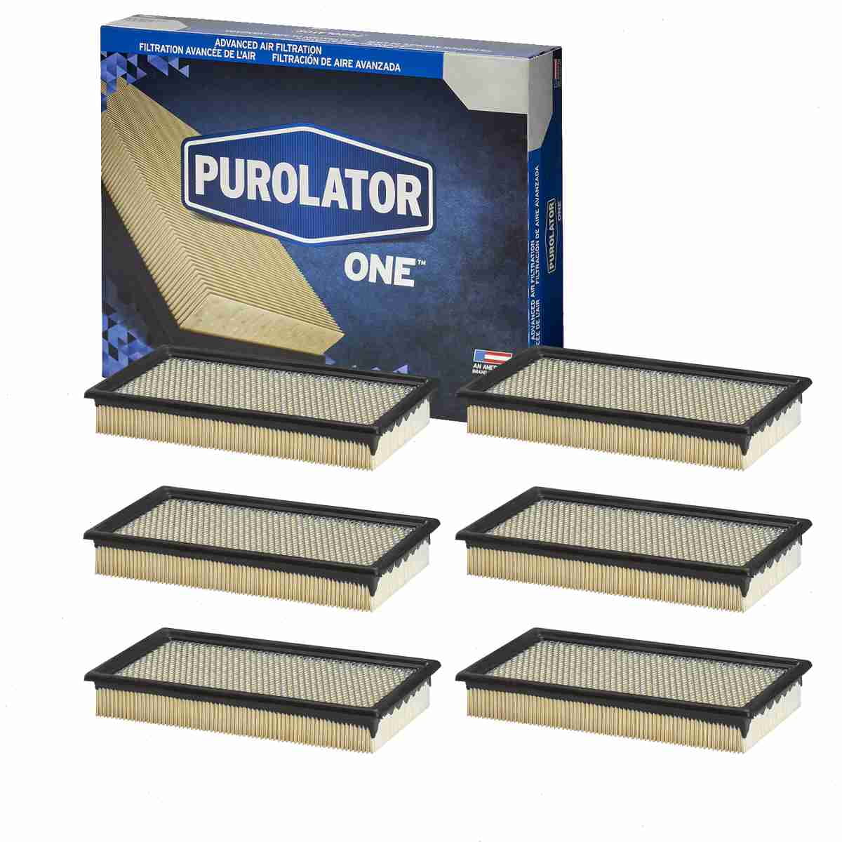 6 pc Purolator ONE A25699 Air Filters for Intake Inlet Manifold Fuel ...