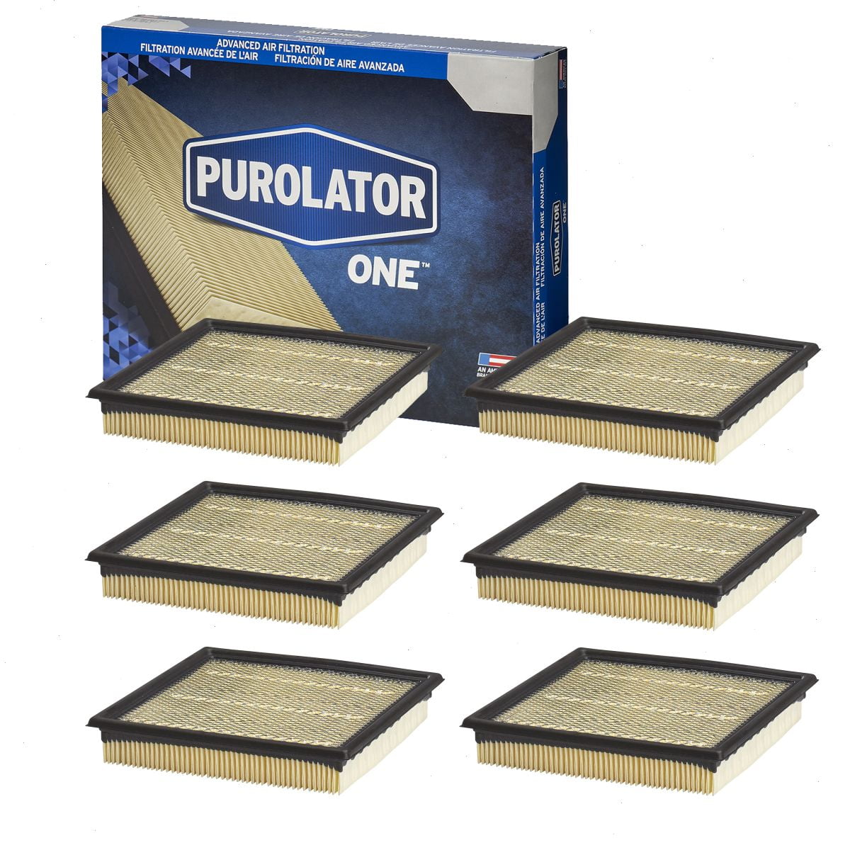 6 pc Purolator ONE A35642 Air Filters for Intake Inlet Manifold Fuel ...