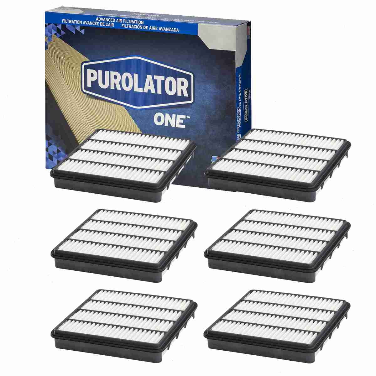 6 pc Purolator ONE A55799 Air Filters for Intake Inlet Manifold Fuel ...