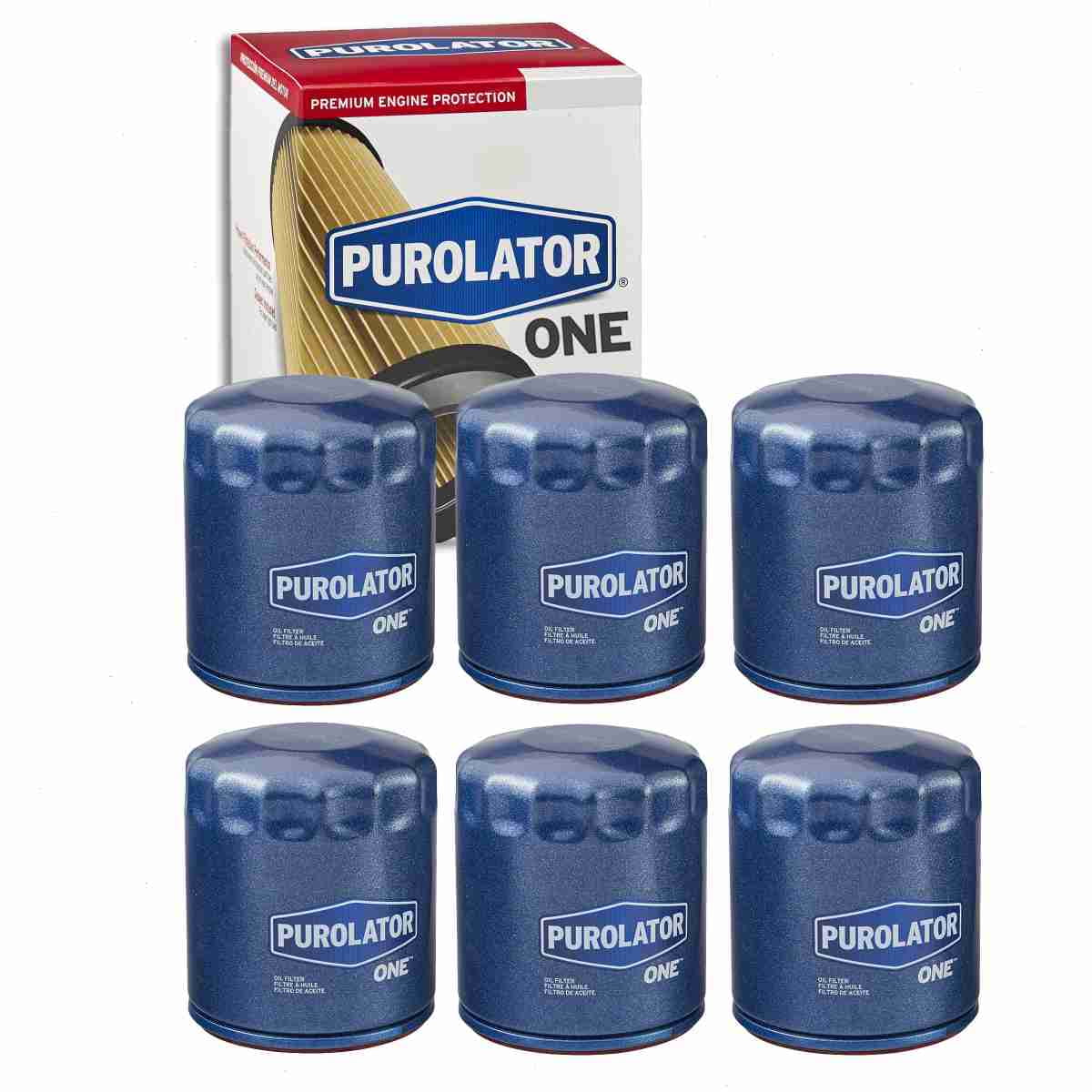 6 pc Purolator ONE PL14006 Engine Oil Filters for Oil Change Lubricant ...