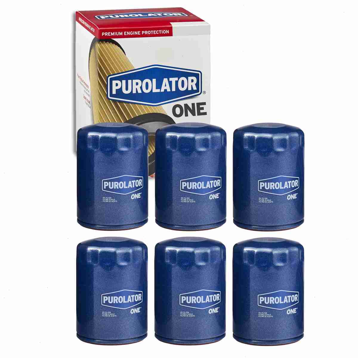 6 pc Purolator ONE PL15317 Engine Oil Filters for Oil Change Lubricant ...