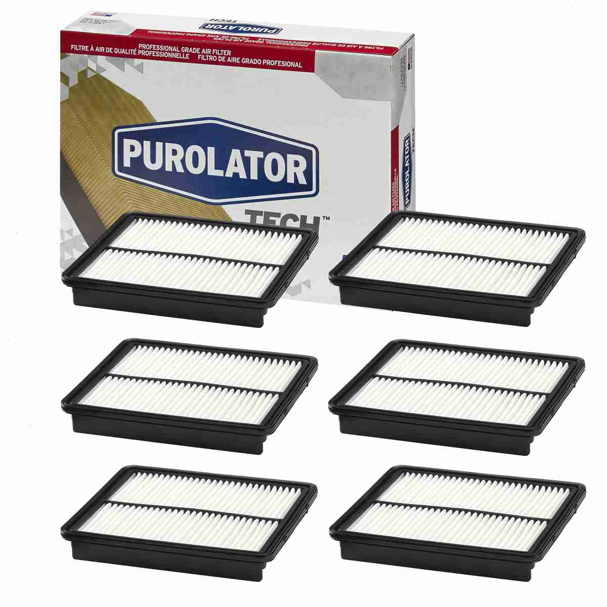 6 pc Purolator TECH TA36124 Air Filters for 042-1812 28113-2P100 28113 ...