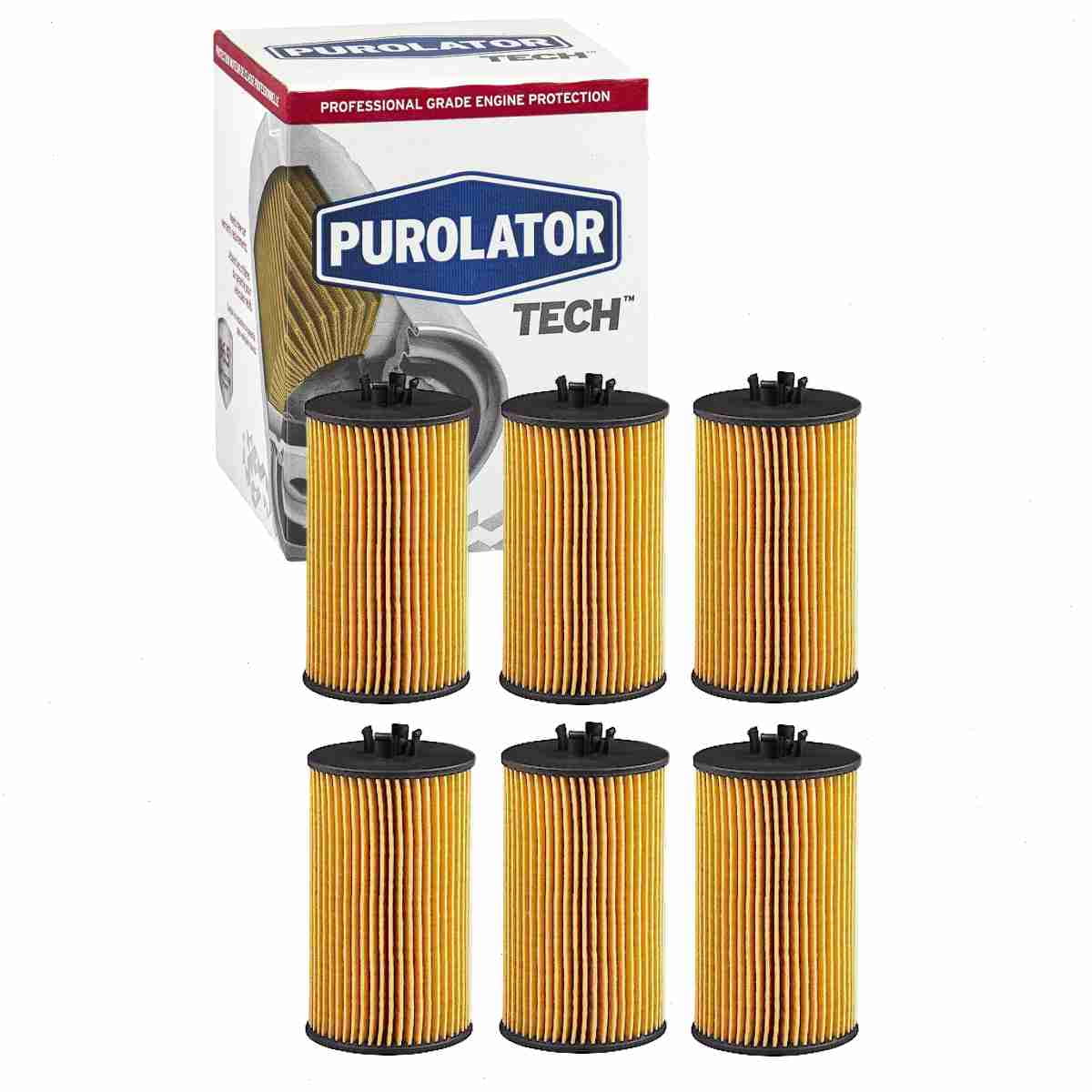 Purolator TECH TL15839 Engine Oil Filter, 6 pc, Fits Chevrolet, Buick ...
