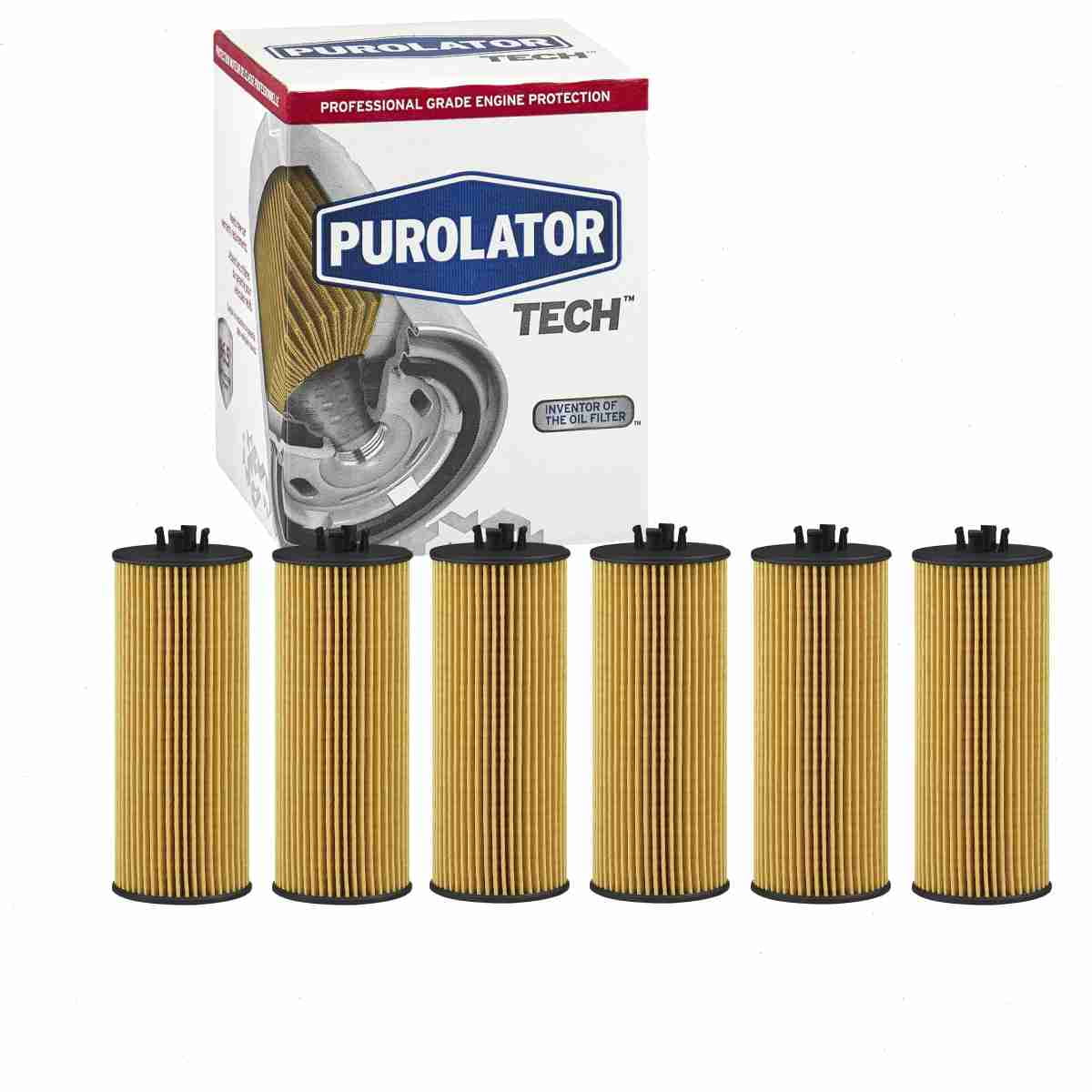 6 pc Purolator TECH TL36135 Engine Oil Filters for 05184526AA 07B 115 ...