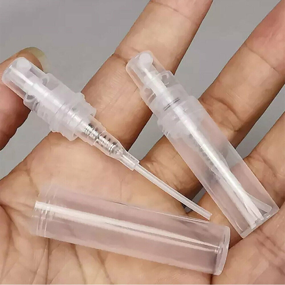 6 pcs 2/3/5ml Plastic Spray Bottle Empty Perfume Refill Sample Clear ...