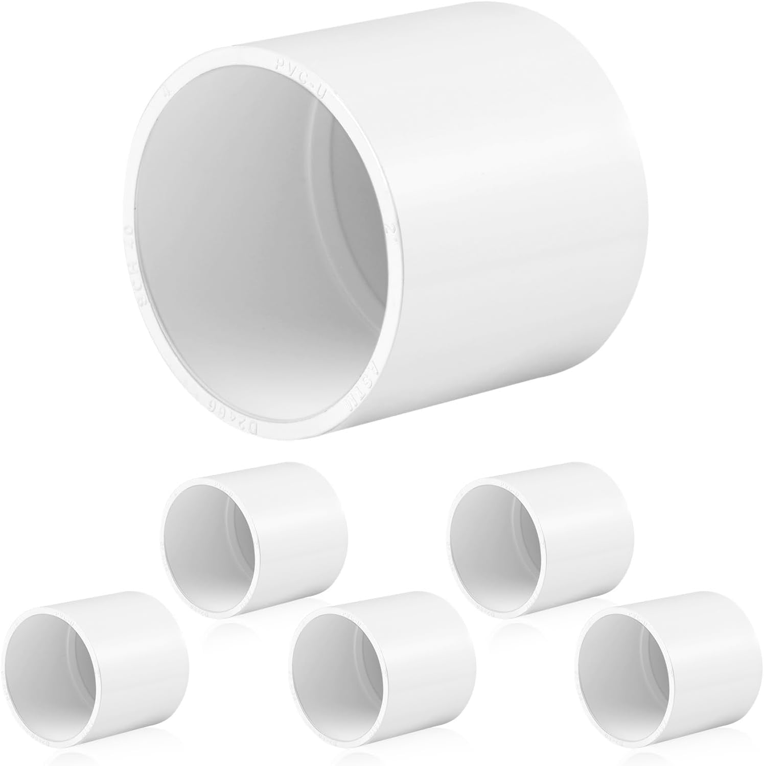 6 pcs 2-inch joint fittings (socket to socket) for 40 accessories for ...
