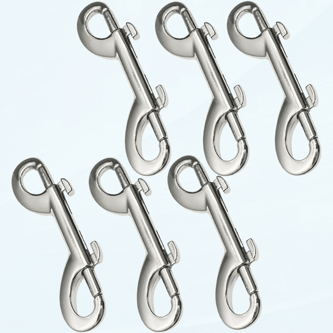 6 pcs 3.4 Inch Zinc Alloy Double Ended Bolt Snap Hooks Trigger Clips ...