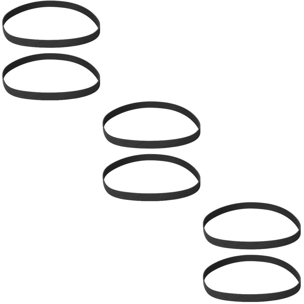 6 pcs 5mm Width 65mm Diameter Mix Cassette Tape Machine Belts Assorted ...