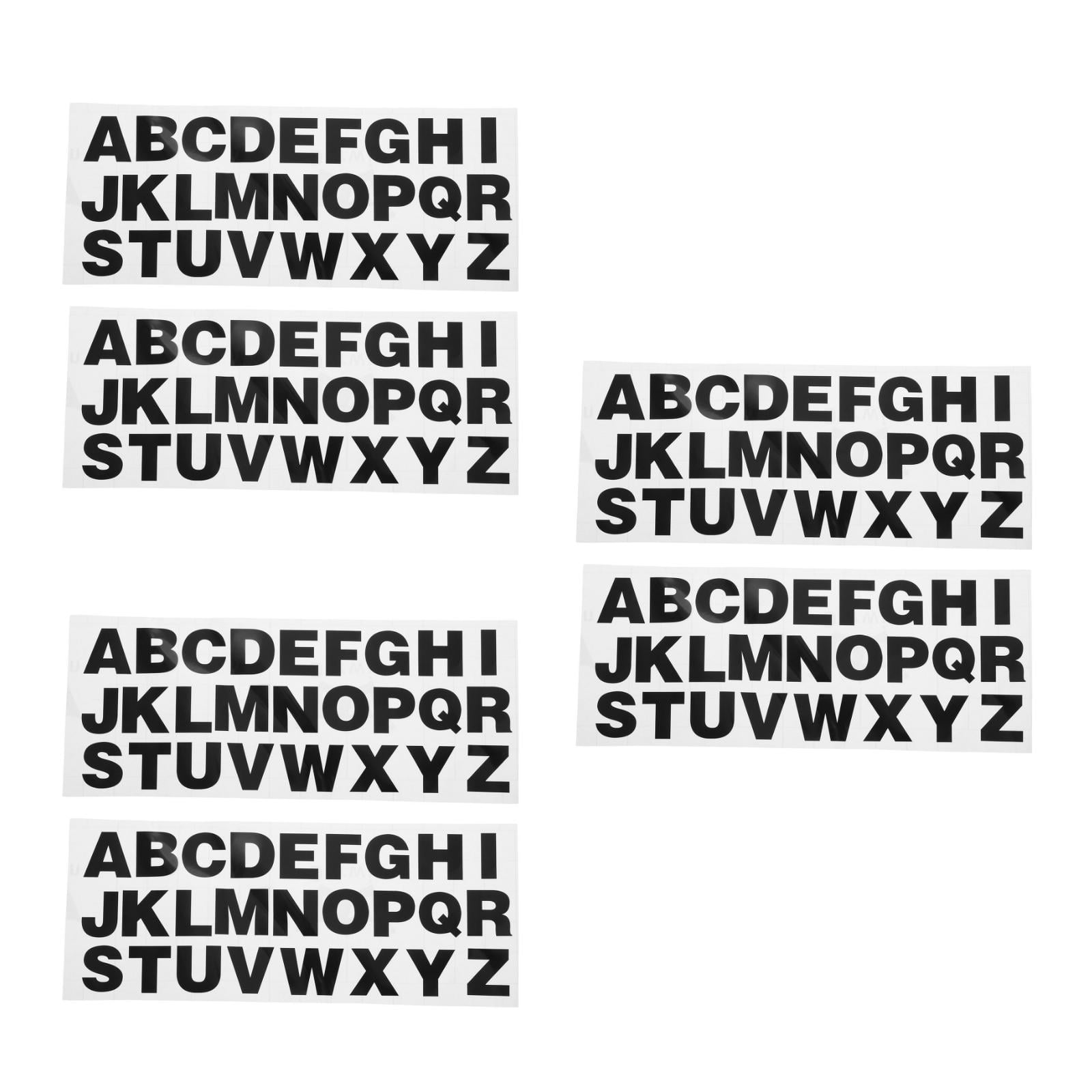 6 pcs Alphabet Stickers Cars Motorcycles Letters Reflective Sticker ...