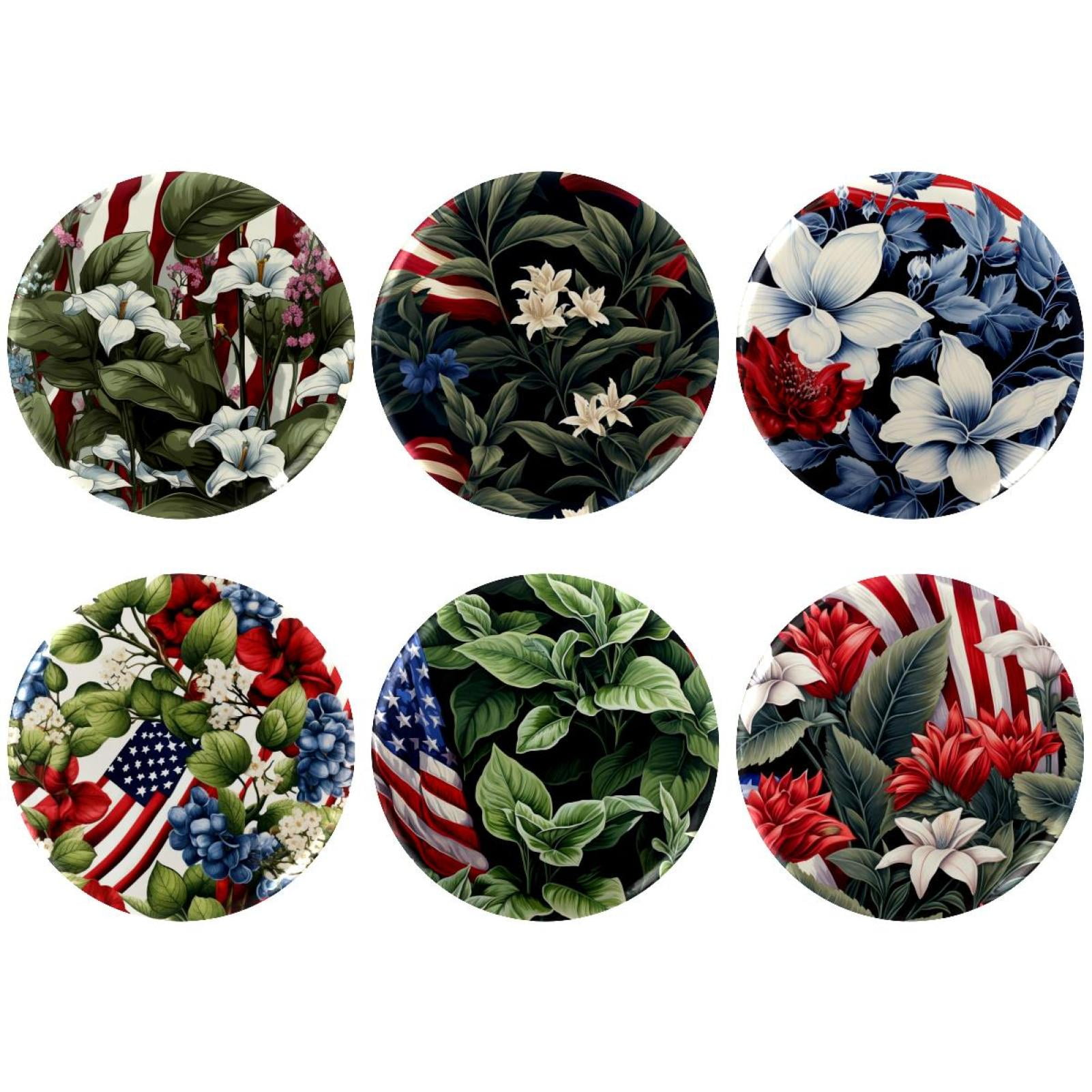 6 pcs American Flag Plant Political Campaign Buttons for Women Men ...