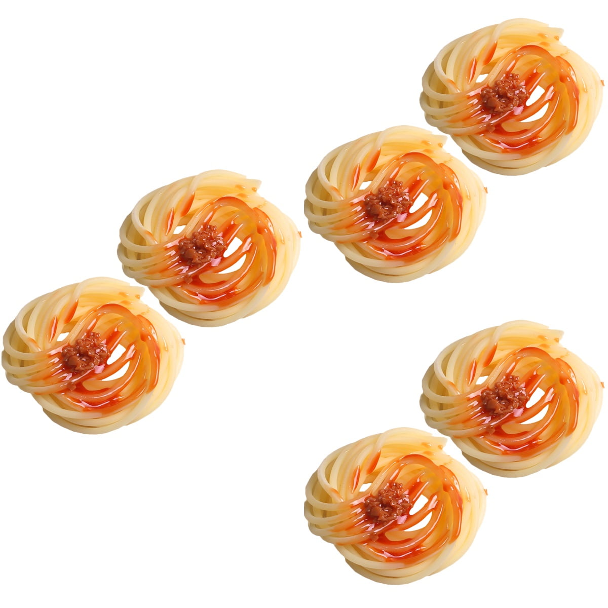 6 pcs Artificial Ported Meat Paste Spaghetti Faux Spaghetti Pasta ...