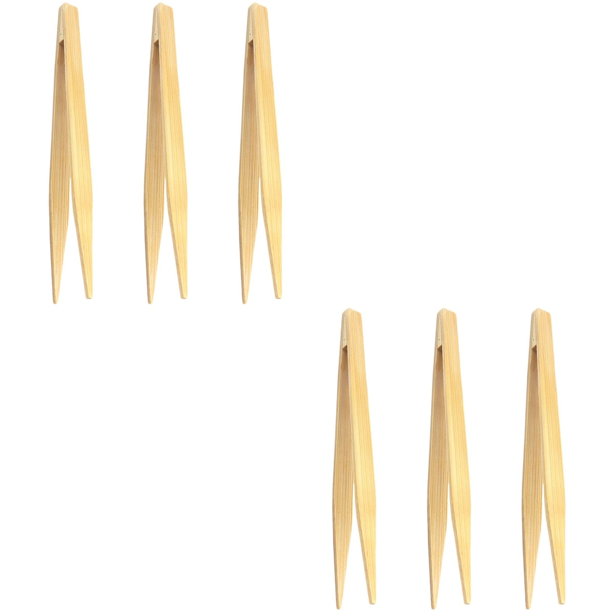 6 pcs Bamboo Food Clips Barbecue Clamps Bread Clips Food Tong Kitchen ...