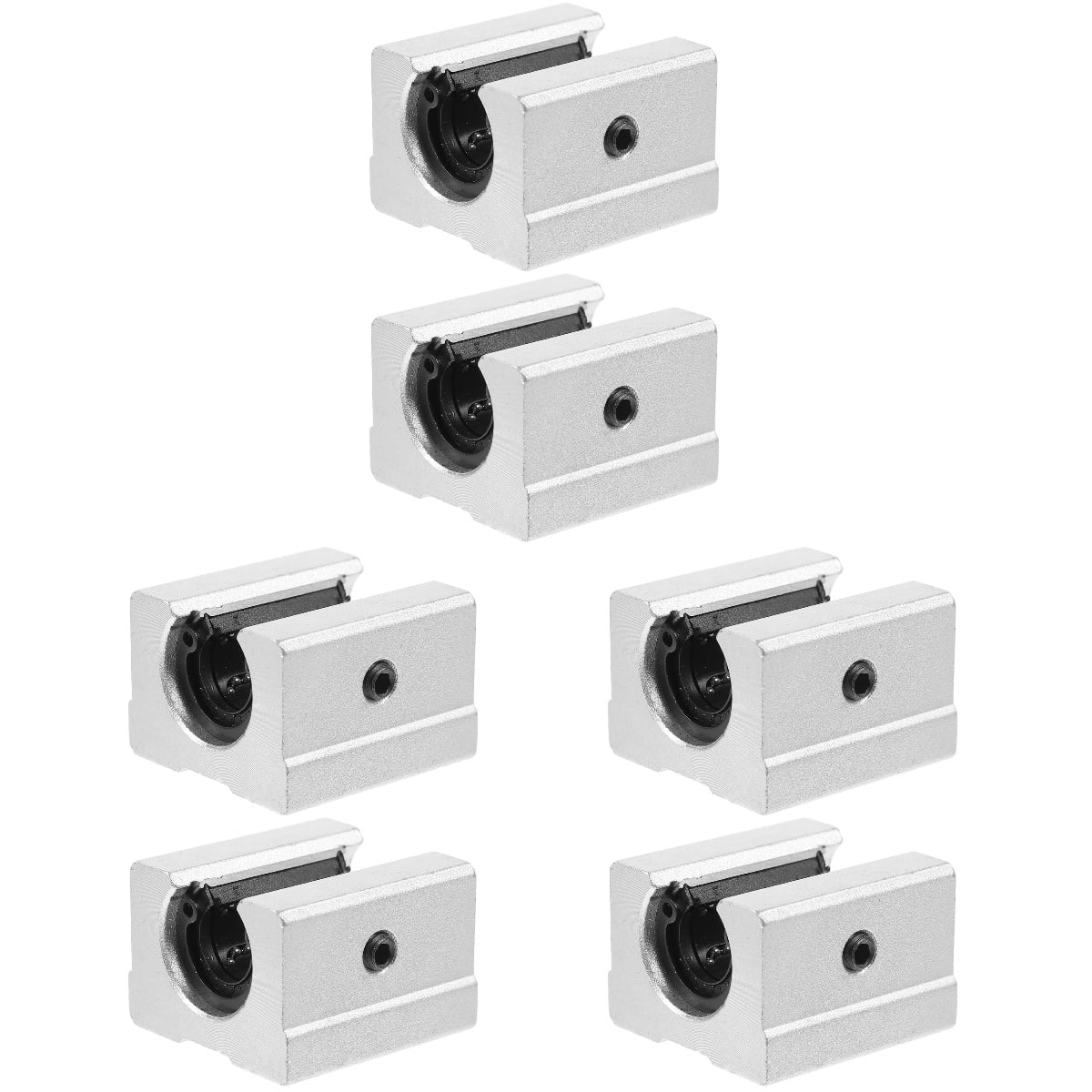 6 pcs Bearing Slide Block Linear Motion Guide Rail Sliding Blocks Linear Rail Bearing Blocks ...