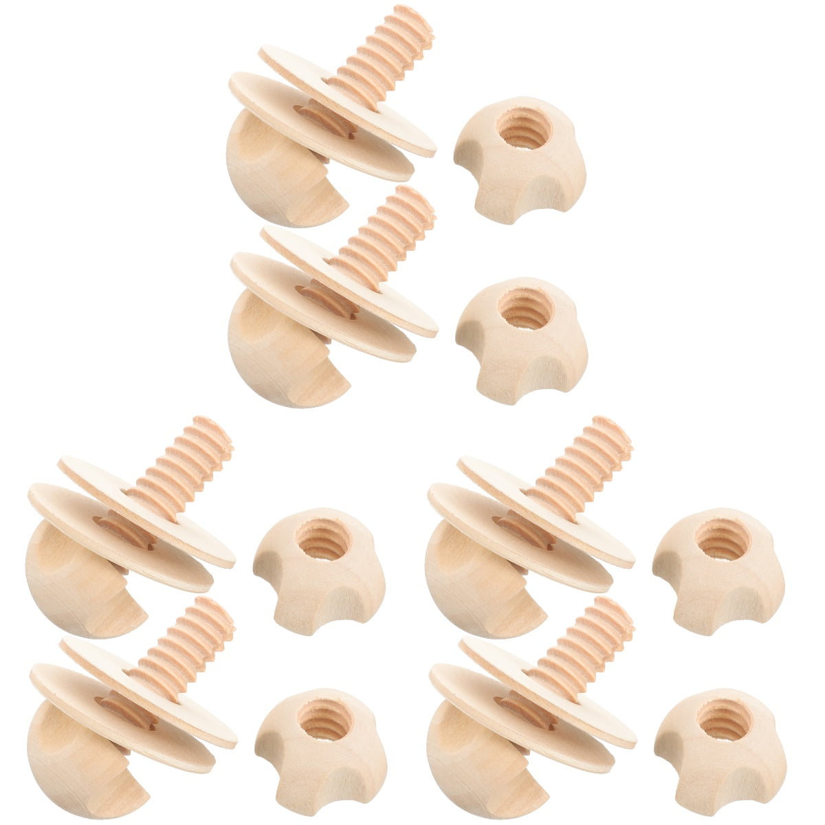 6 pcs Birdcage Screw Accessory Bird Perch Toy Fixing Screw Wooden Screw ...