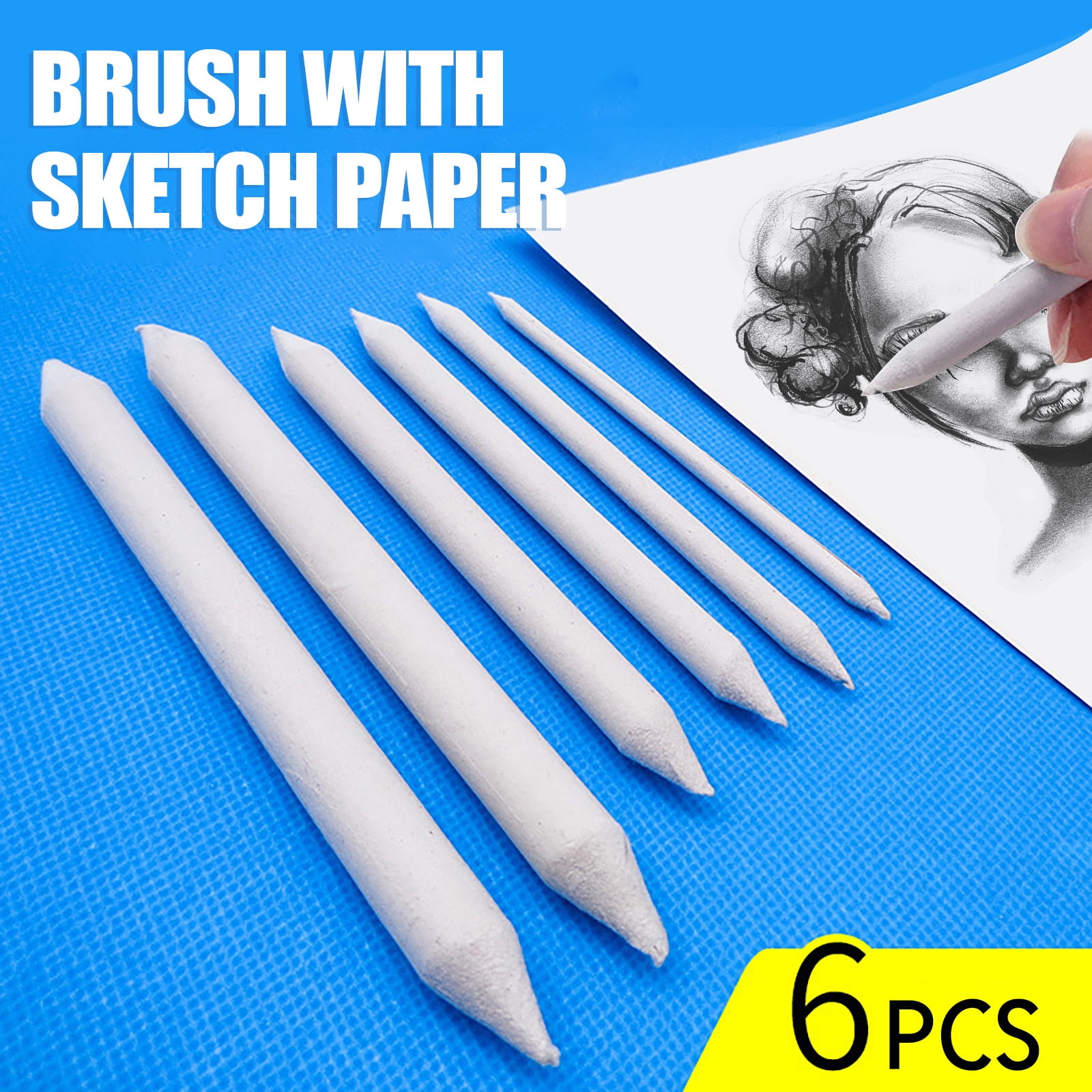 6 pcs Blending Stump for Drawing, Shading Pencils for Sketching ...