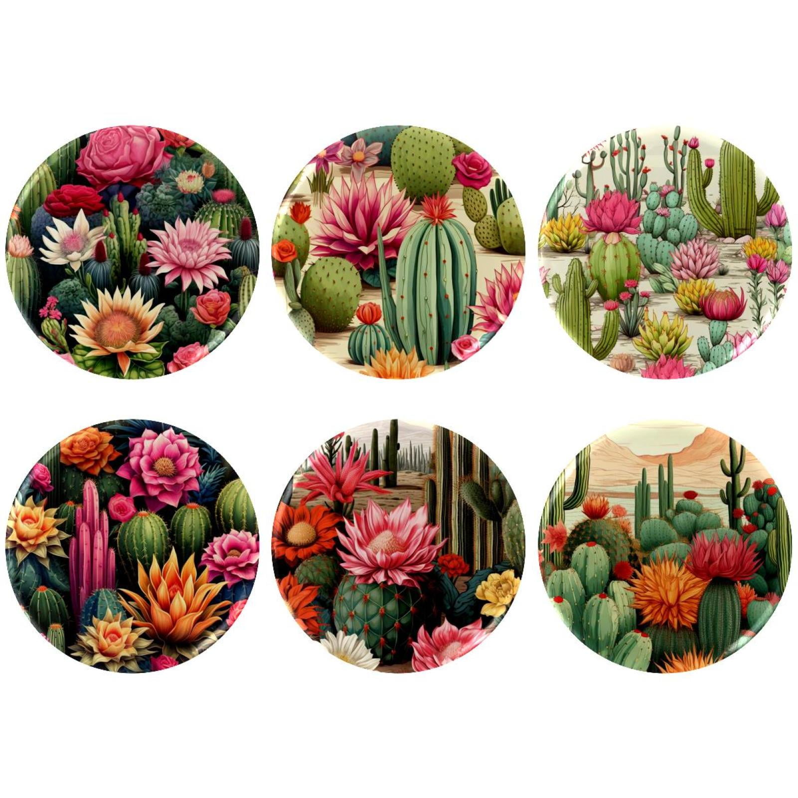 6 pcs Cactus Custom Pins, Custom Buttons, Design Your Own Personalized ...