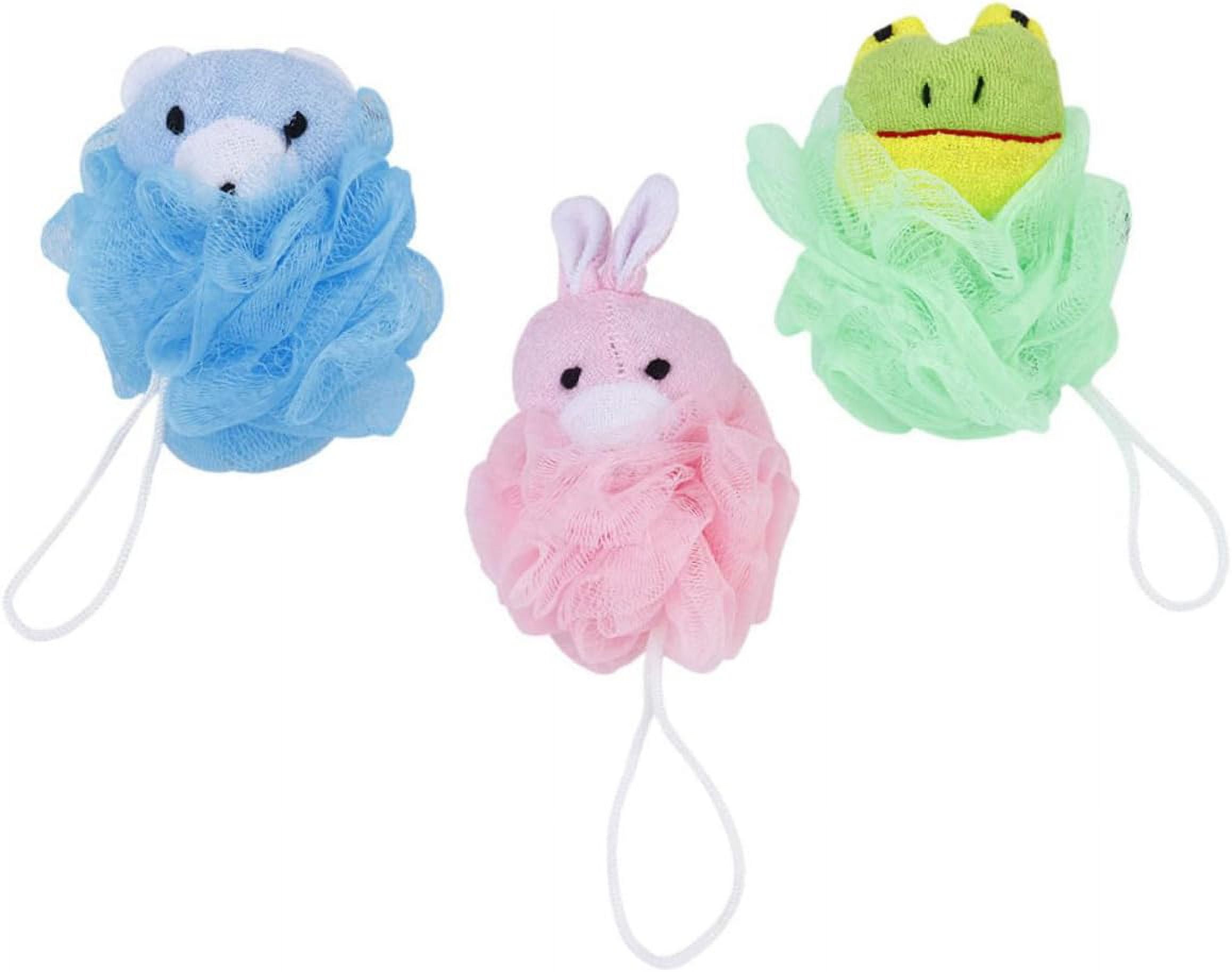 6 pcs Cartoon Bath Mesh Sponge Bath Sponge Cleaning Scrubber Bath ...