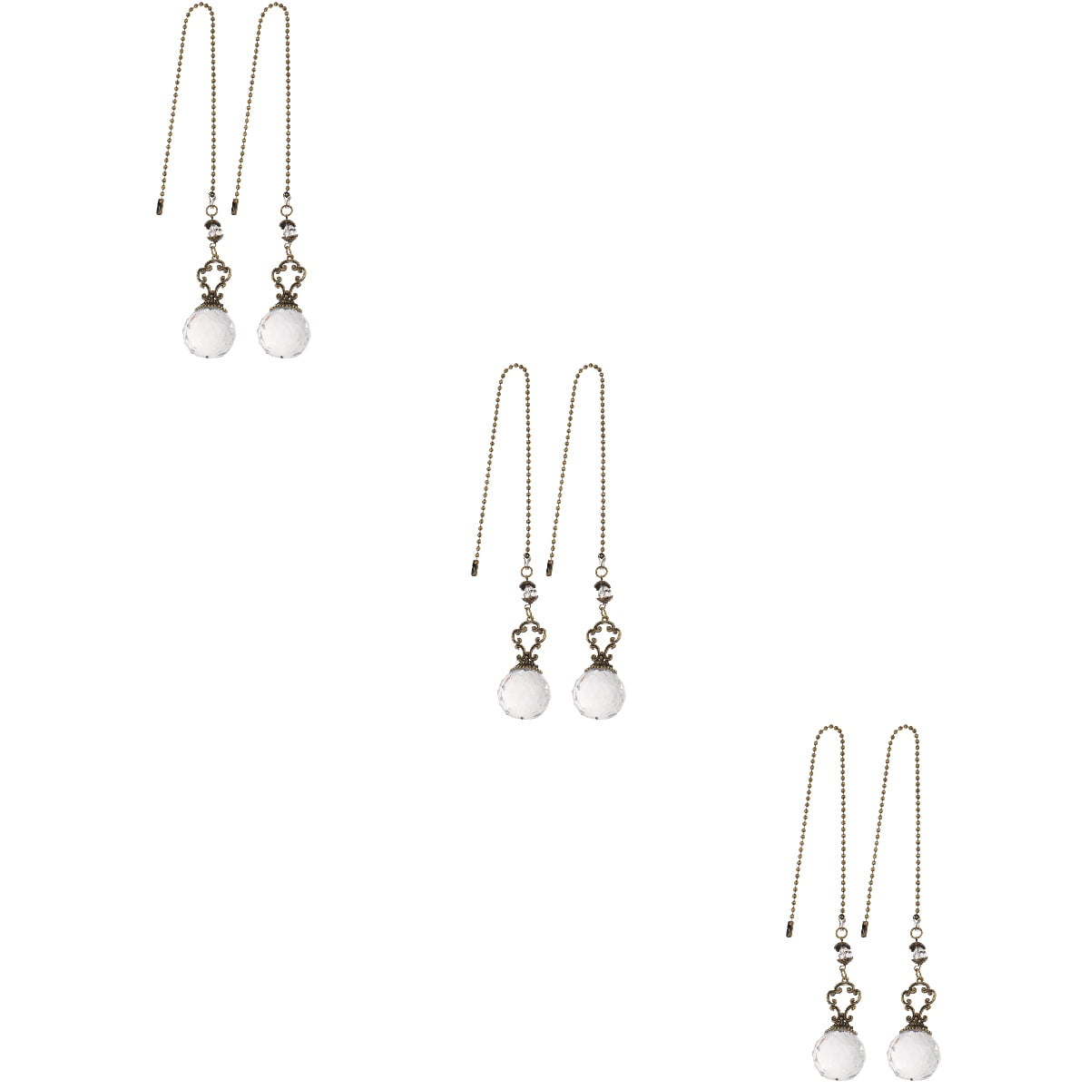 6 pcs Ceiling Fan Pull Chains Replacement Pull Chain Extension Light ...