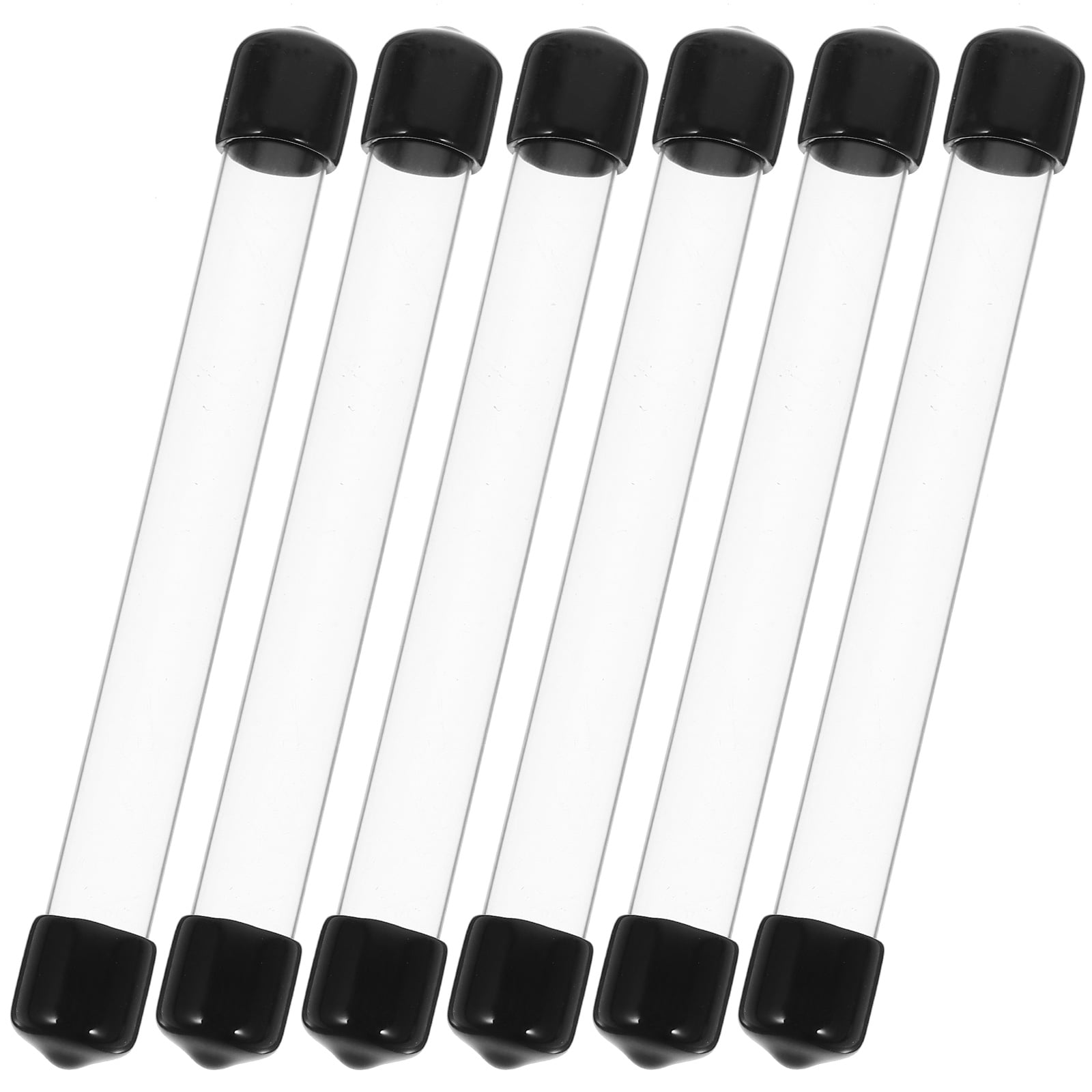 RENACLIPY Transparent PVC Round Storage Tubes with Lids for Agarwood ...