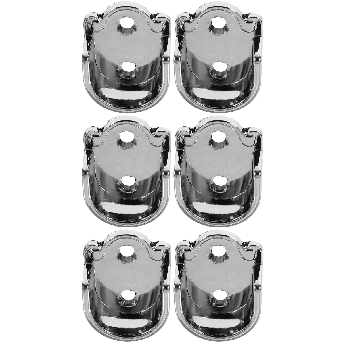 6 pcs Closet Pole Sockets Opening Flange Rod Bracket for Closet Flange ...