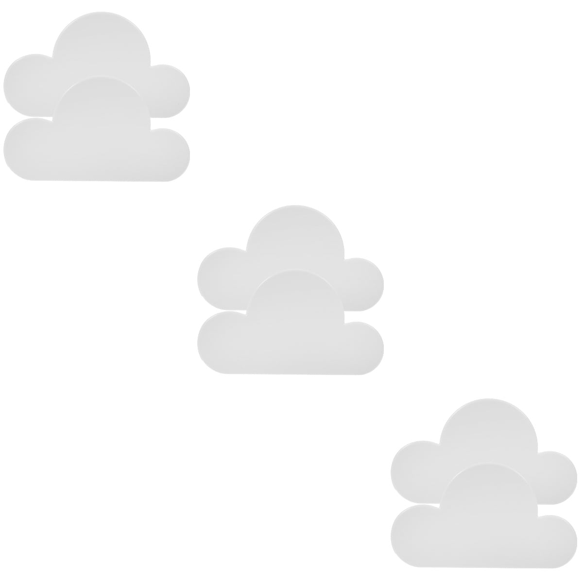 6 pcs Cloud Shape Key Racks Exquisite Key Holders Wall Mount Hooks ...