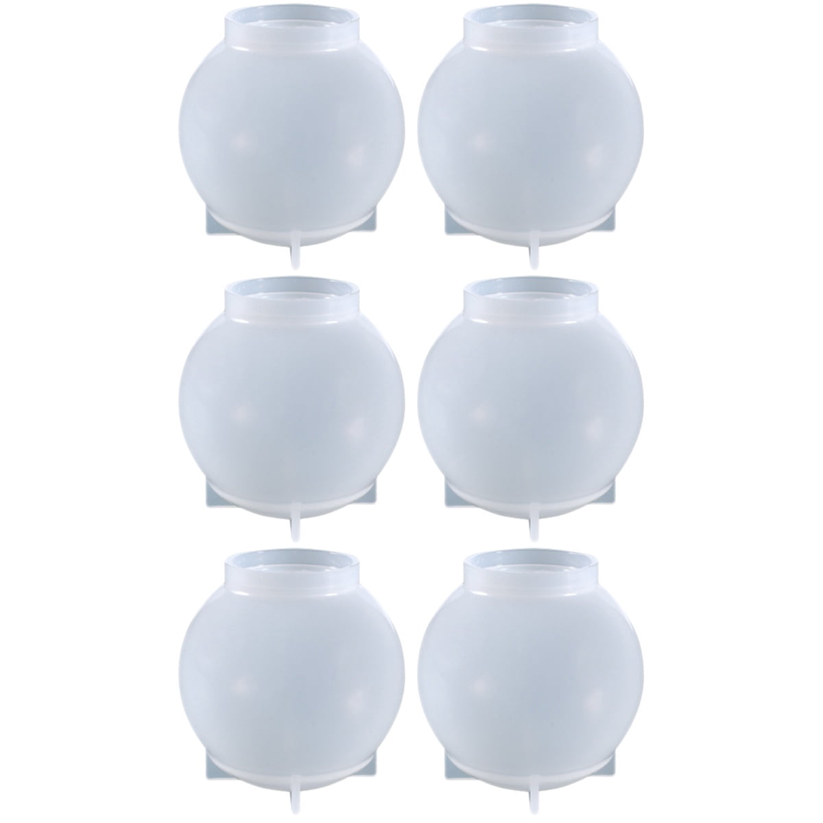 6 pcs DIY Crystal Ball Making Mold Silicone Crystal Ball Mold Crystal ...