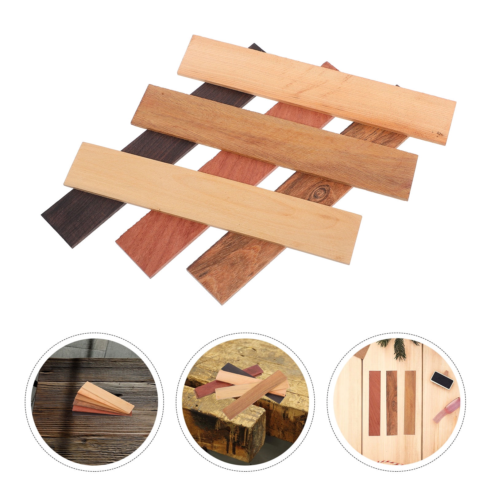 6 pcs DIY Wooden Boards Replacement Garden Bench Wood Panels Textured ...
