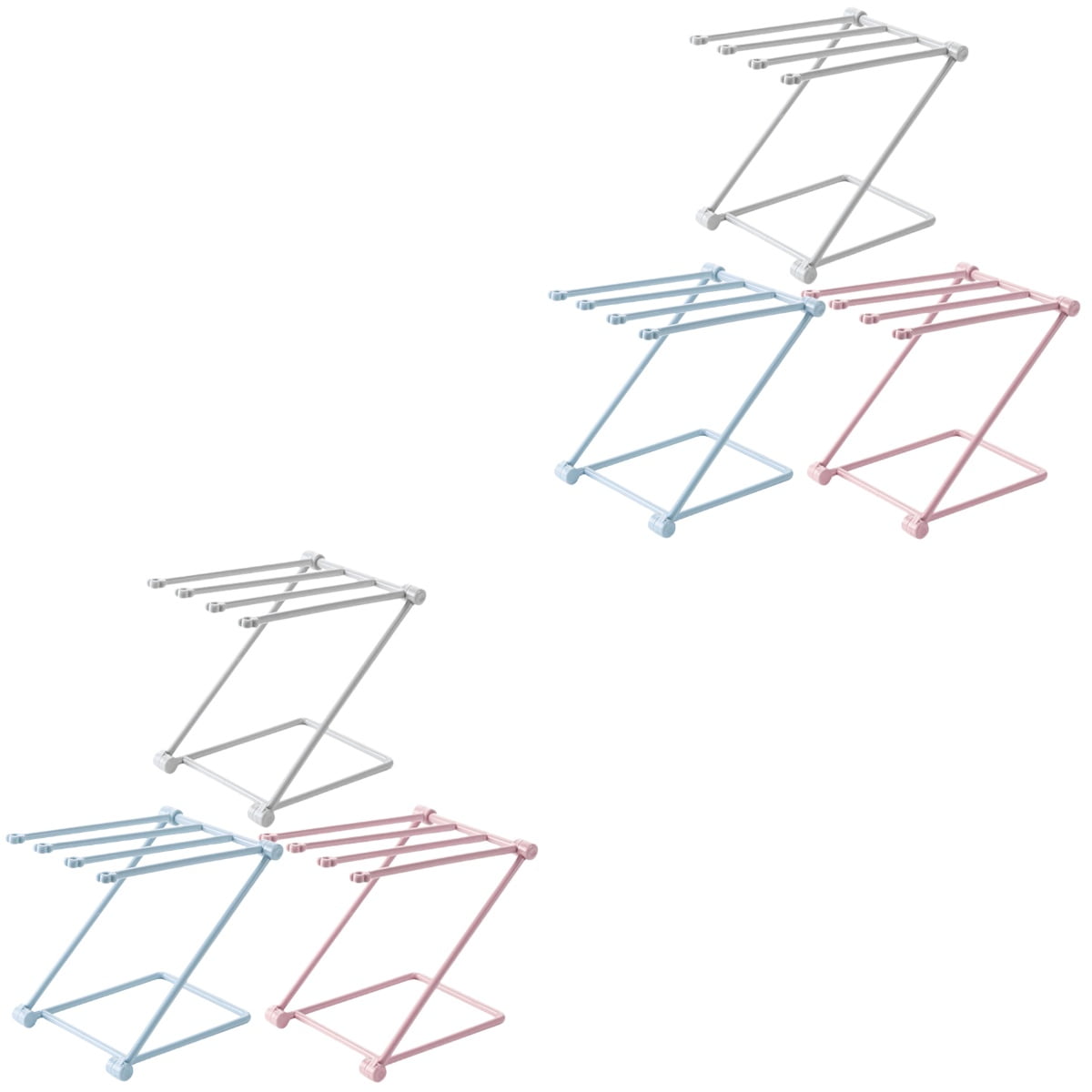 GETAJGHSD 6Pcs Assorted Color Towel Bar and Dishcloth Holder for Space ...