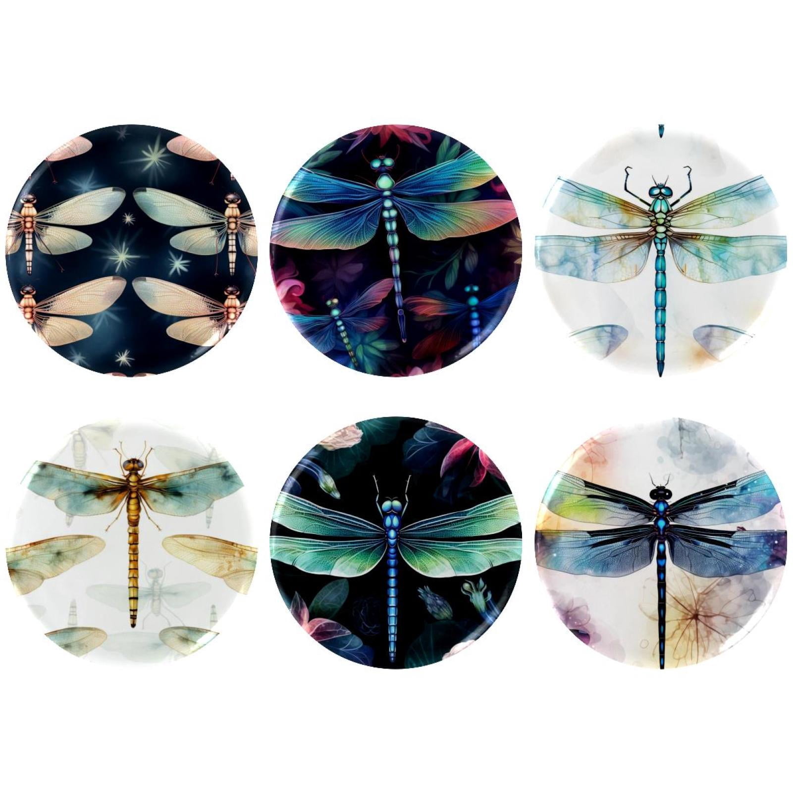 6 pcs Dragonfly Custom Pins, Custom Buttons, Design Your Own ...