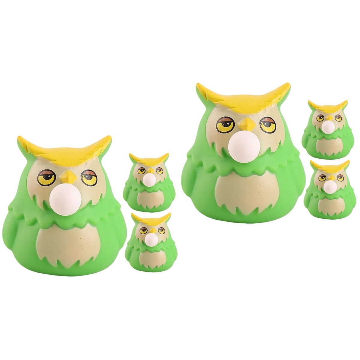 6 pcs Fidget Toys Owl Squishy Toys Stress Reliever Toy Funny Squeeze ...