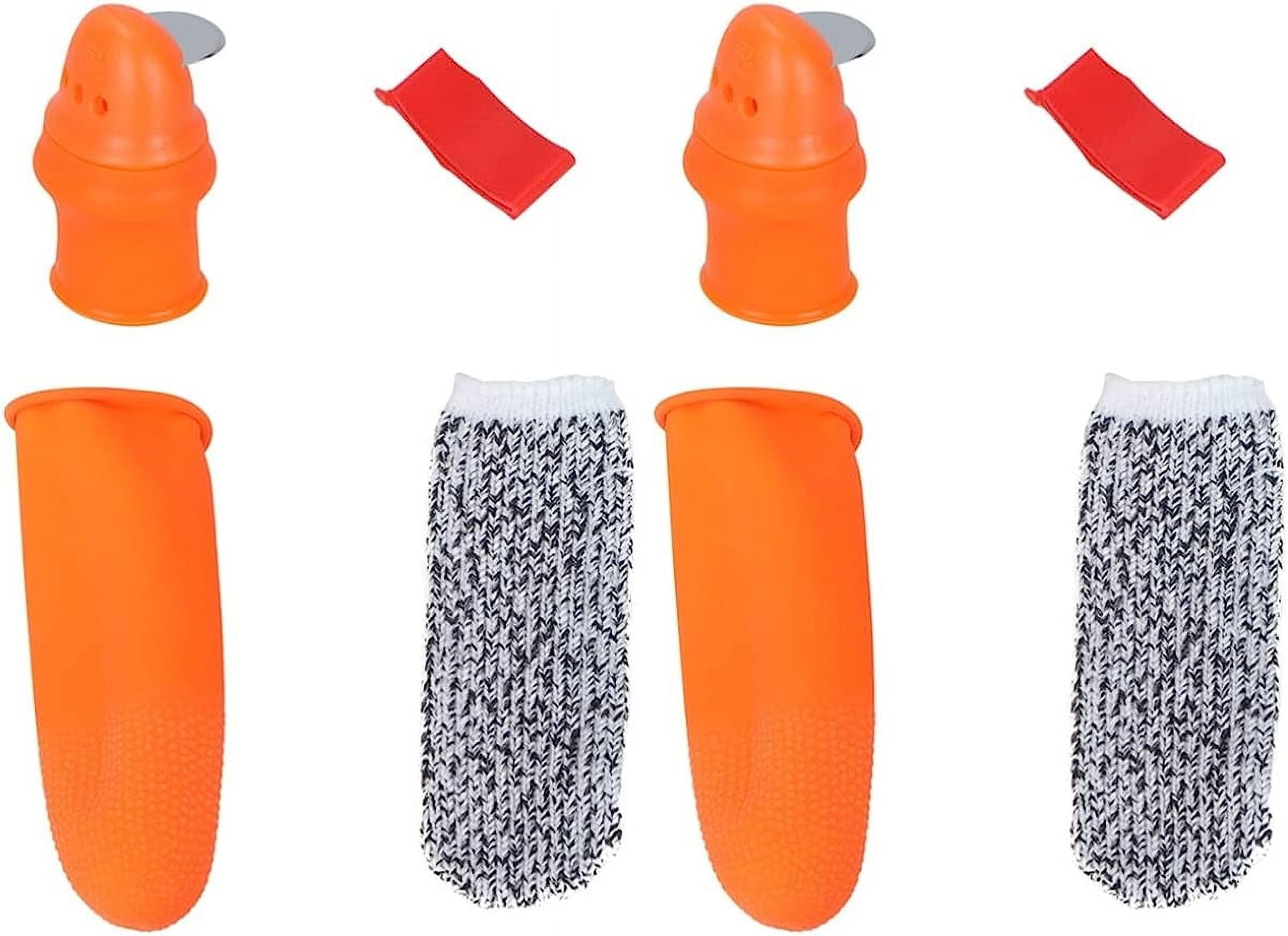 6 pcs Garden Thumb thumb knife cutter silicone finger cots Vegetable ...