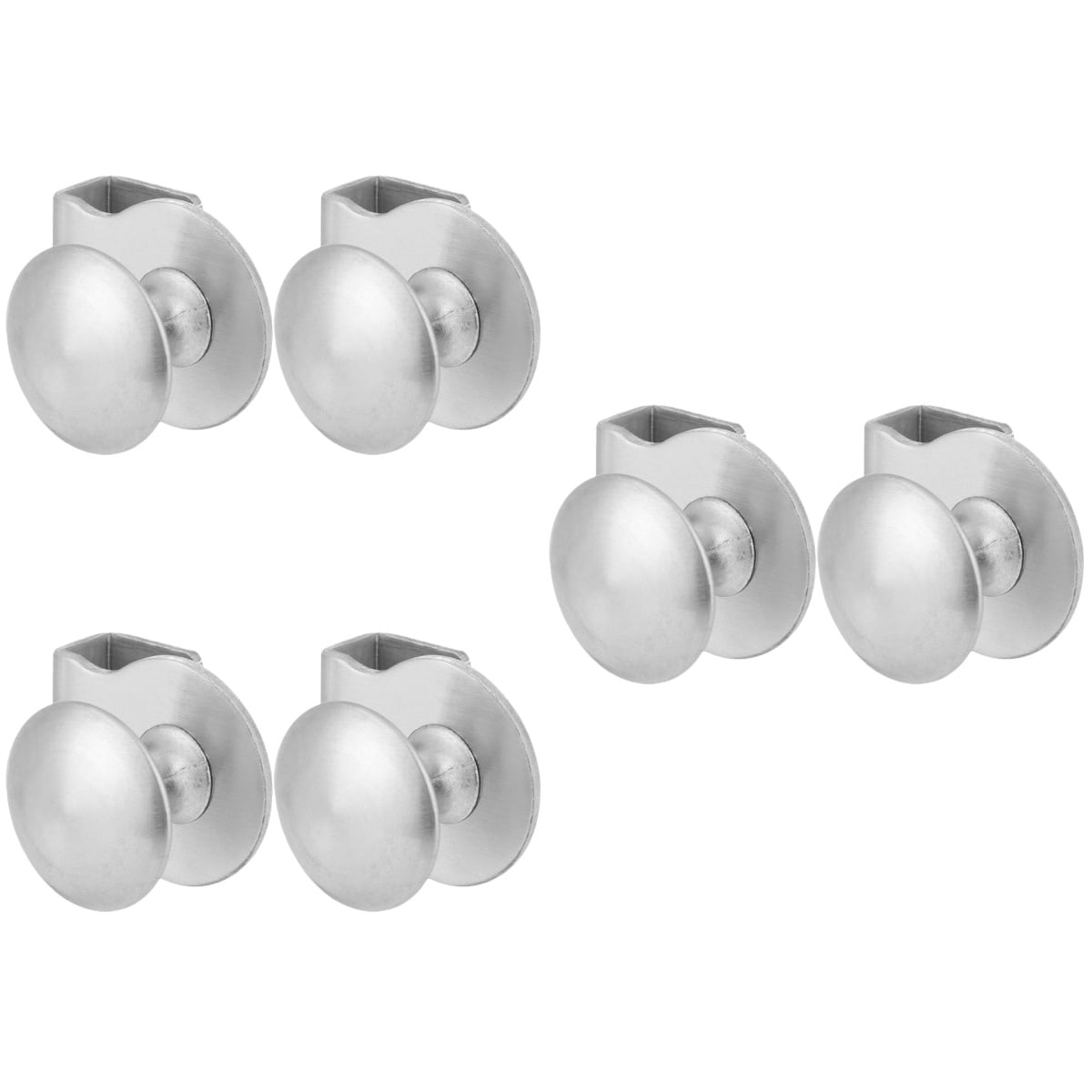 6 Pcs Glass Door Clip Pull Handle Glass Cabinets Drawer Pull Knobs Shower Door Handle
