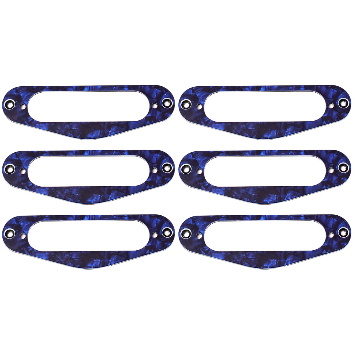 6 pcs Guitar Pickup Frame Mounting Ring Single Coil Flat Humbucker ...