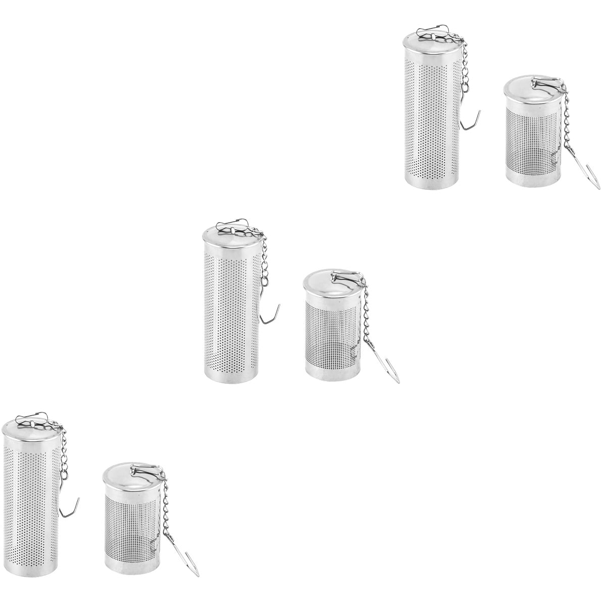 6 pcs Home Tea Strainers Portable Tea Residue Infusers Stainless Steel ...