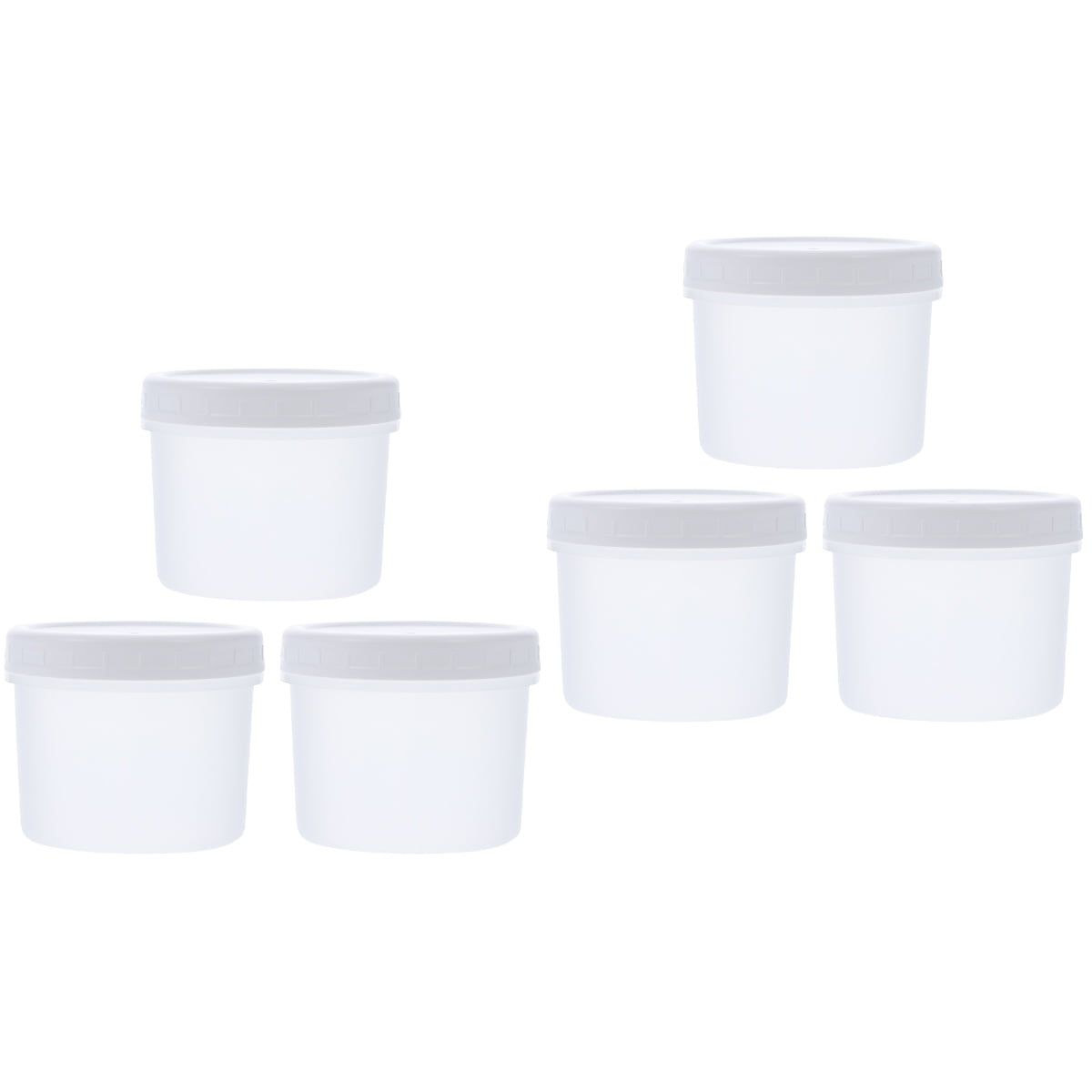 6 pcs Homemade Ice Cream Containers Reusable Ice Cream Box Freezer ...