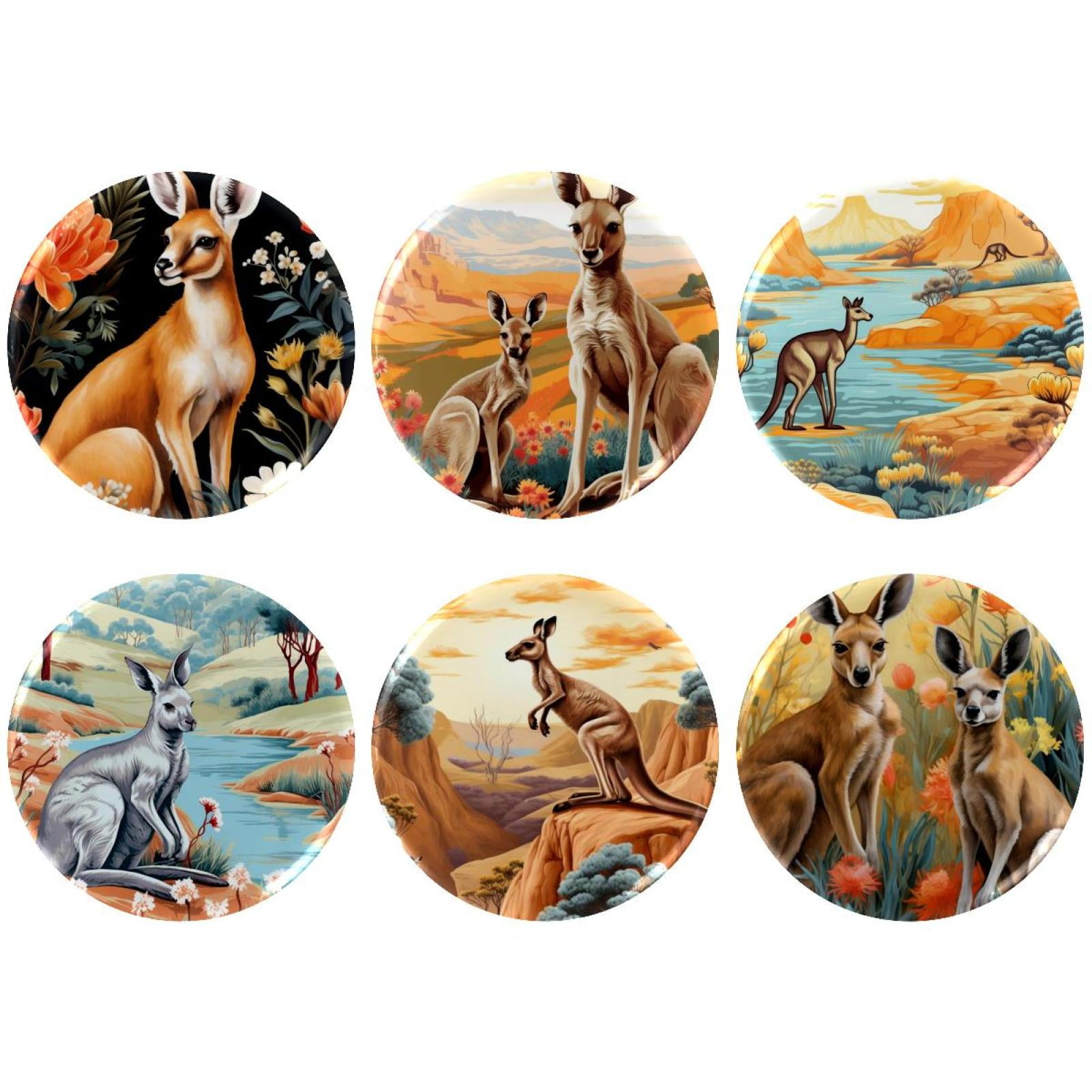 6 pcs Kangaroo Political Campaign Buttons for Women Men - Walmart.com