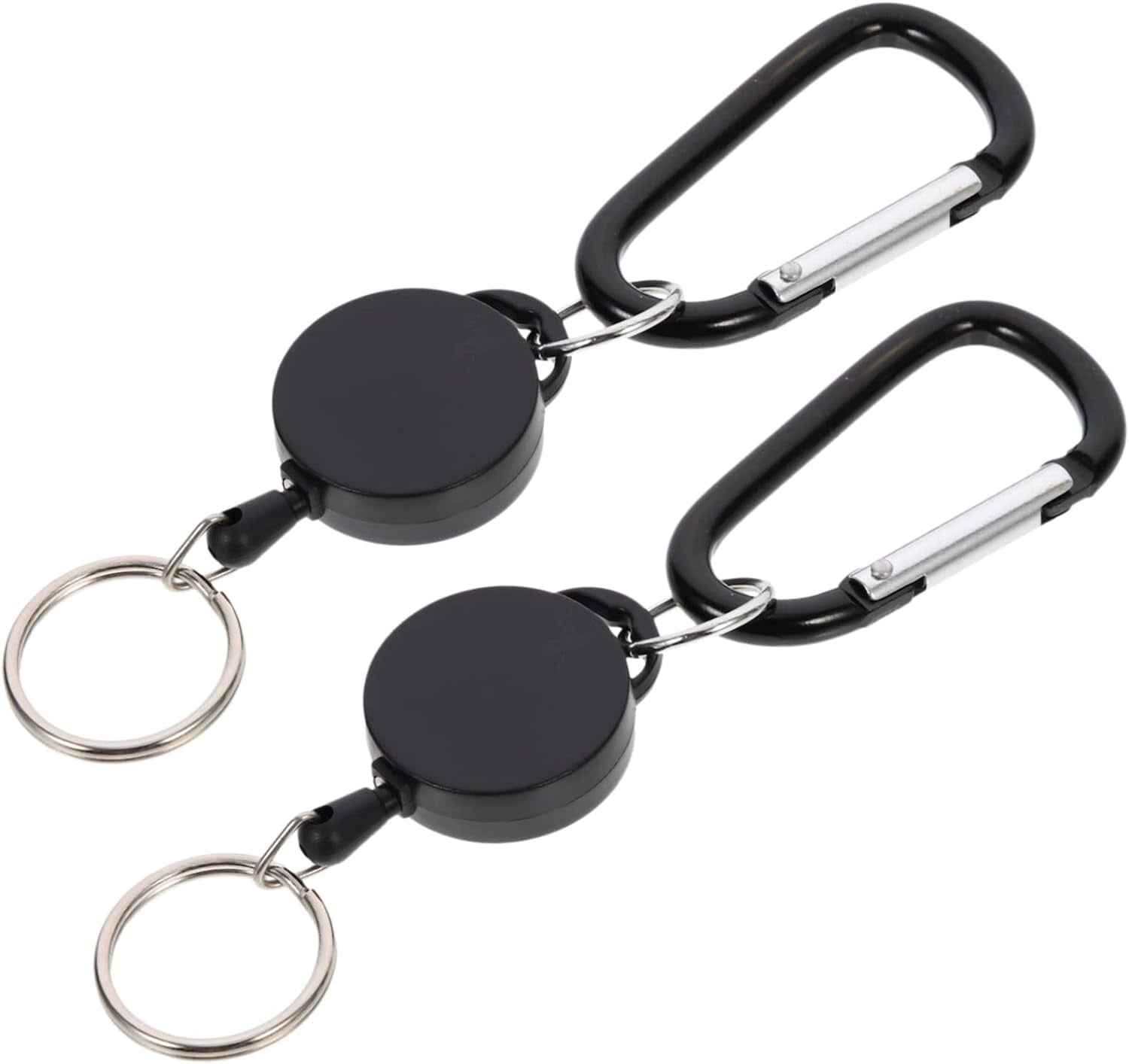 6 pcs Key Chain Badge Holder Clips Badge Holder Carabiner Name tag ...