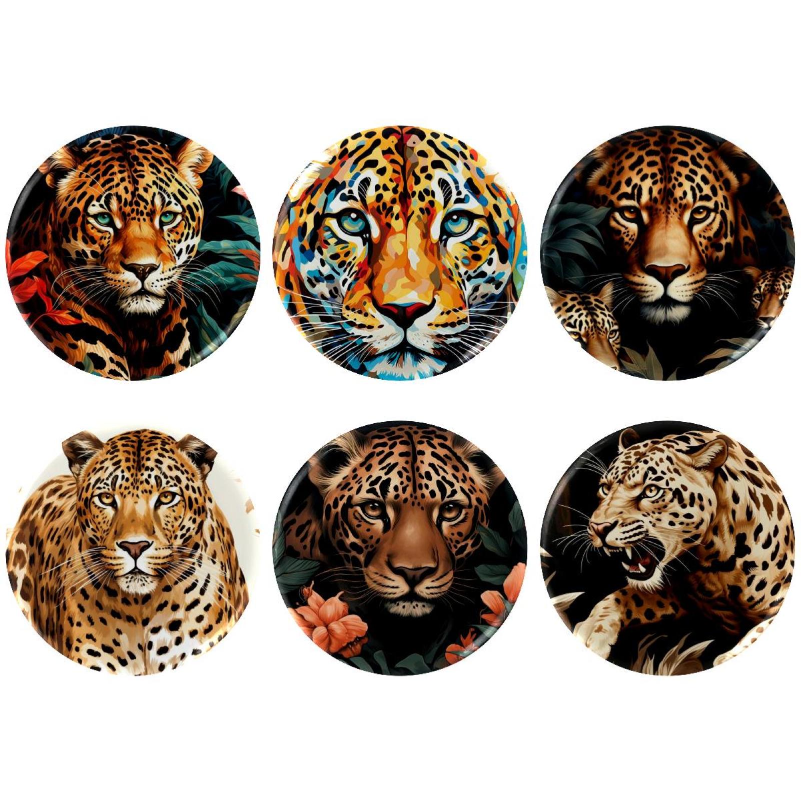 6 pcs Leopard Custom Pins, Custom Buttons, Design Your Own Personalized ...