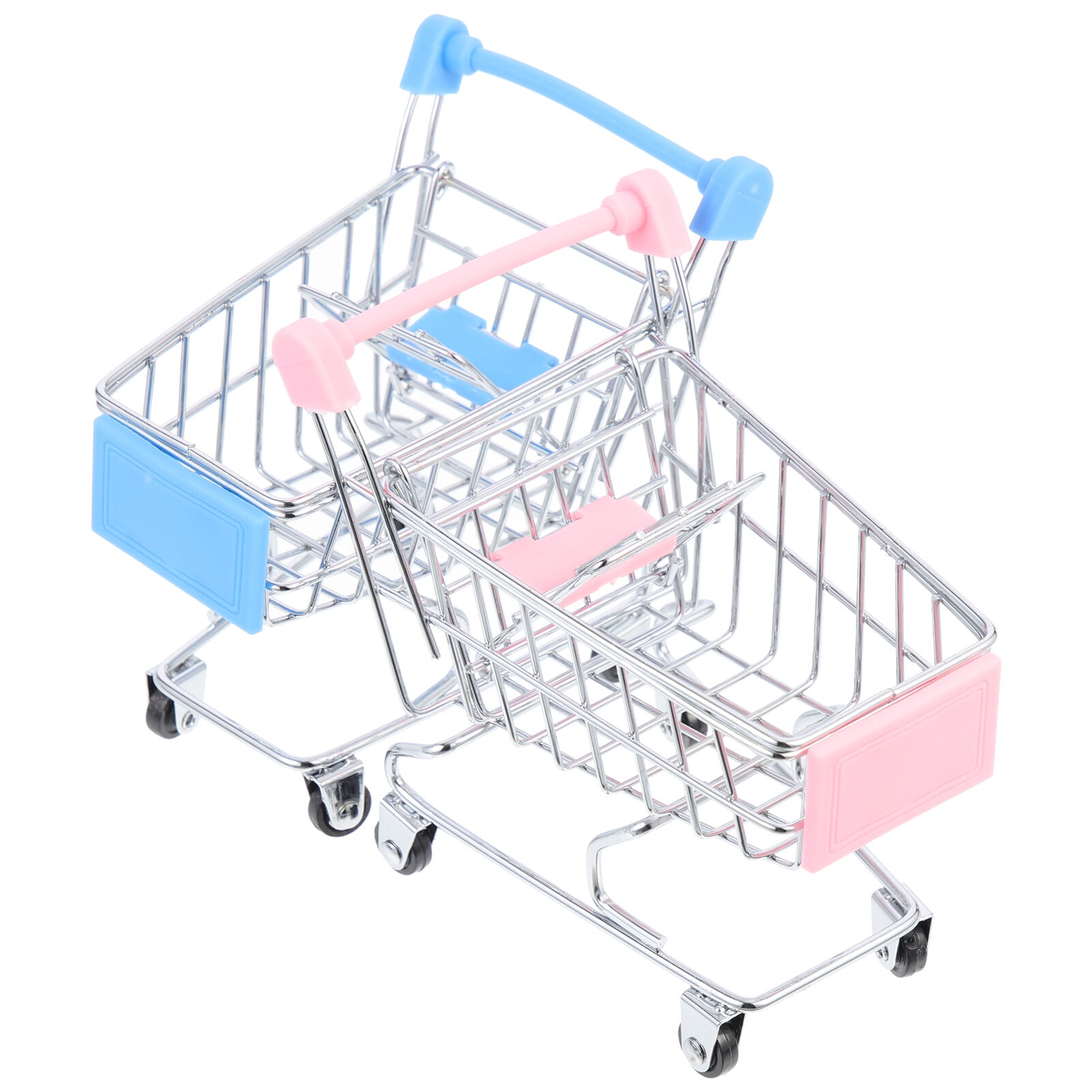 6 pcs Mini Shopping Cart Decorative Shopping Cart Props Mini Trolley ...