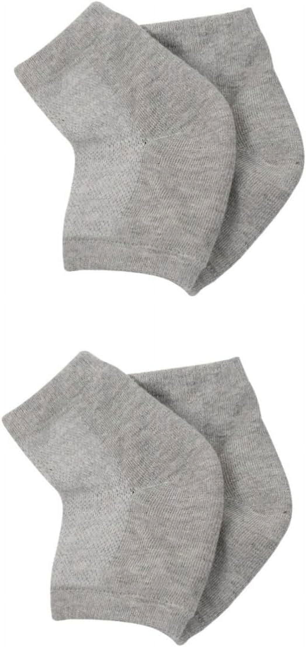 6 pcs Moisturizing Toeless Socks Ventilate Gel Spa Socks Heel Protector ...