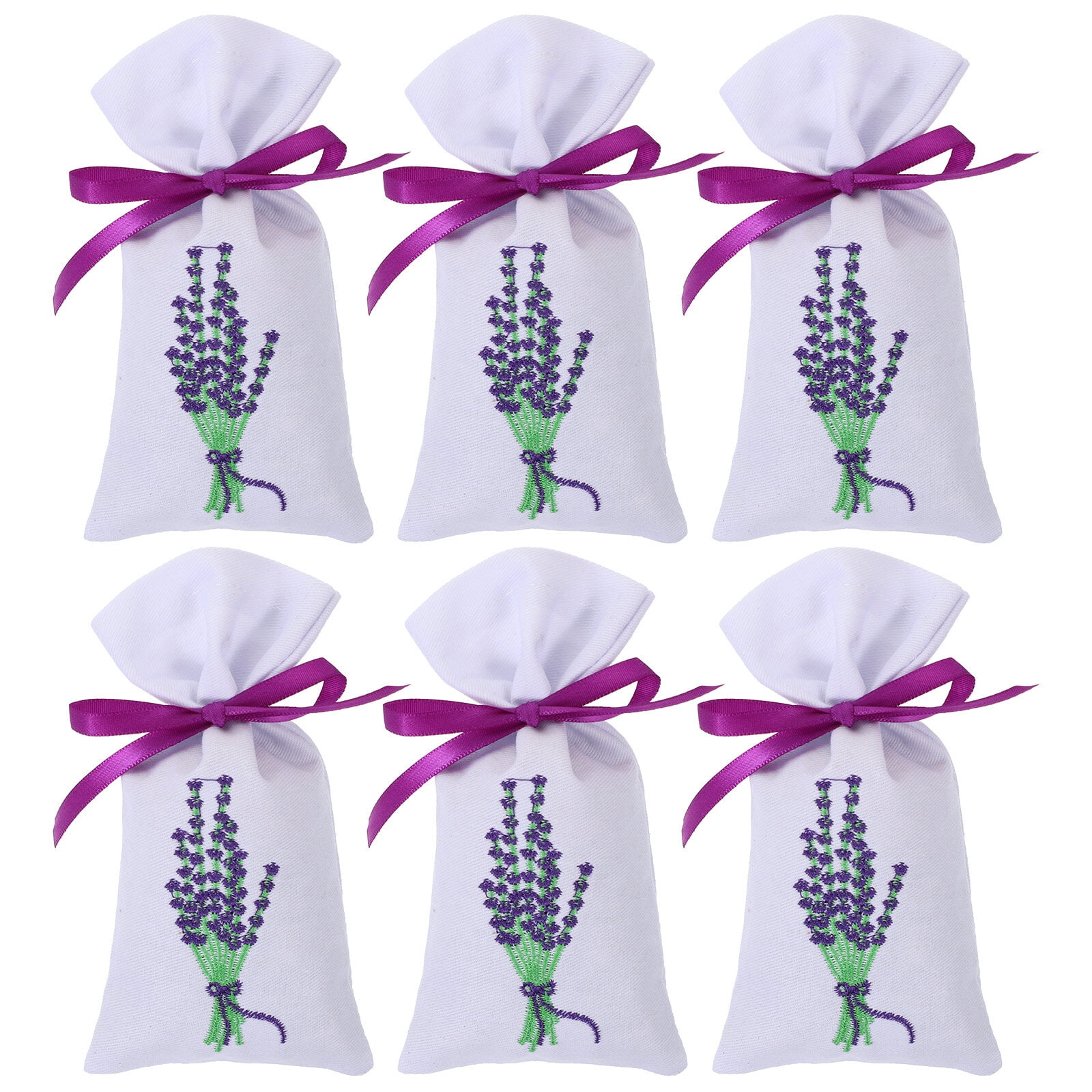 6 pcs Organic Natural Lavender Sachets Bag Portable Flower Candy Bags ...